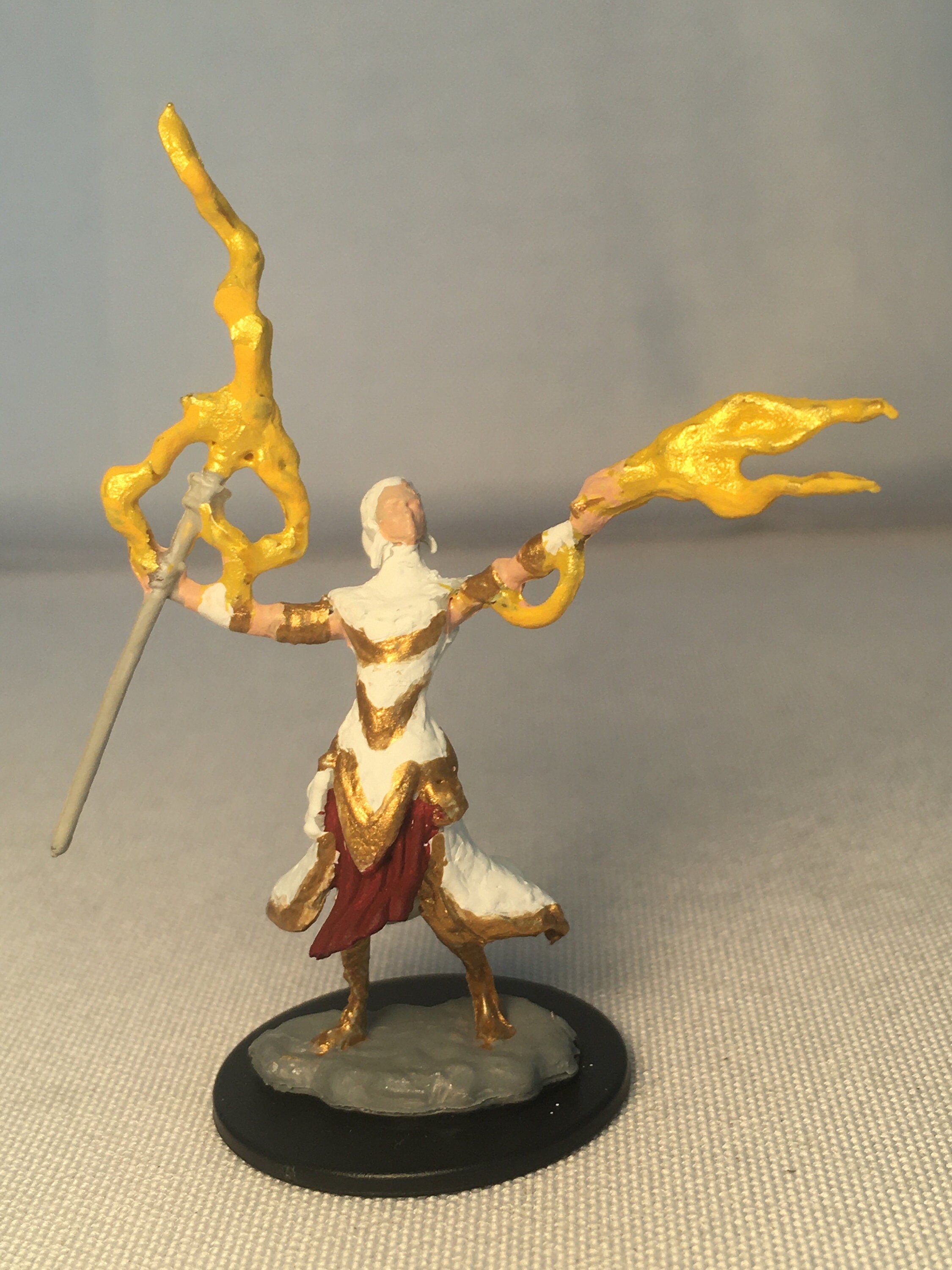 Female Elf Wizard Painted Dnd Miniature/elf Sorcerer Painted - Etsy