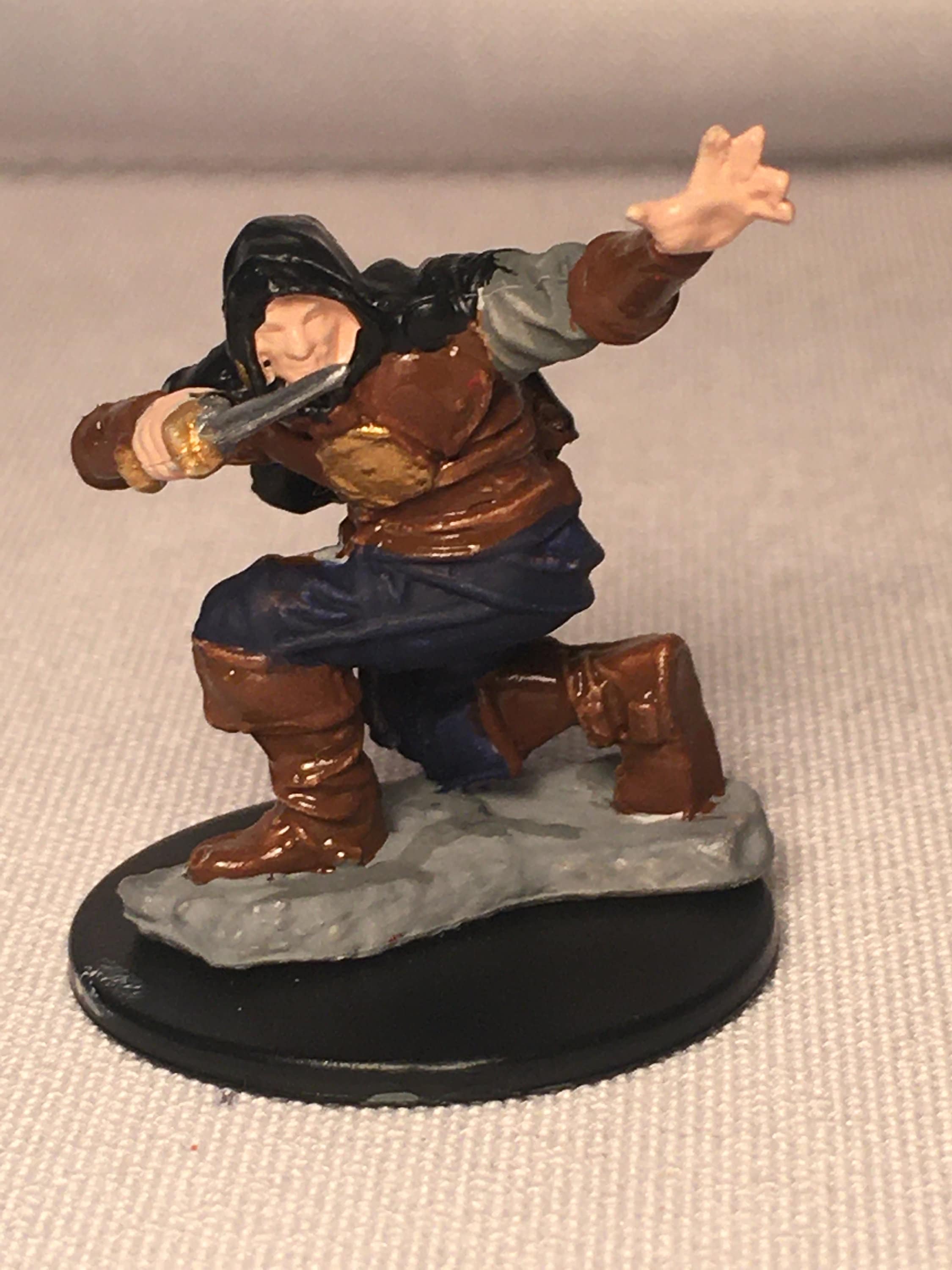Human Rogue Painted Dnd Miniature/half Elf Rogue D&D Hand - Etsy