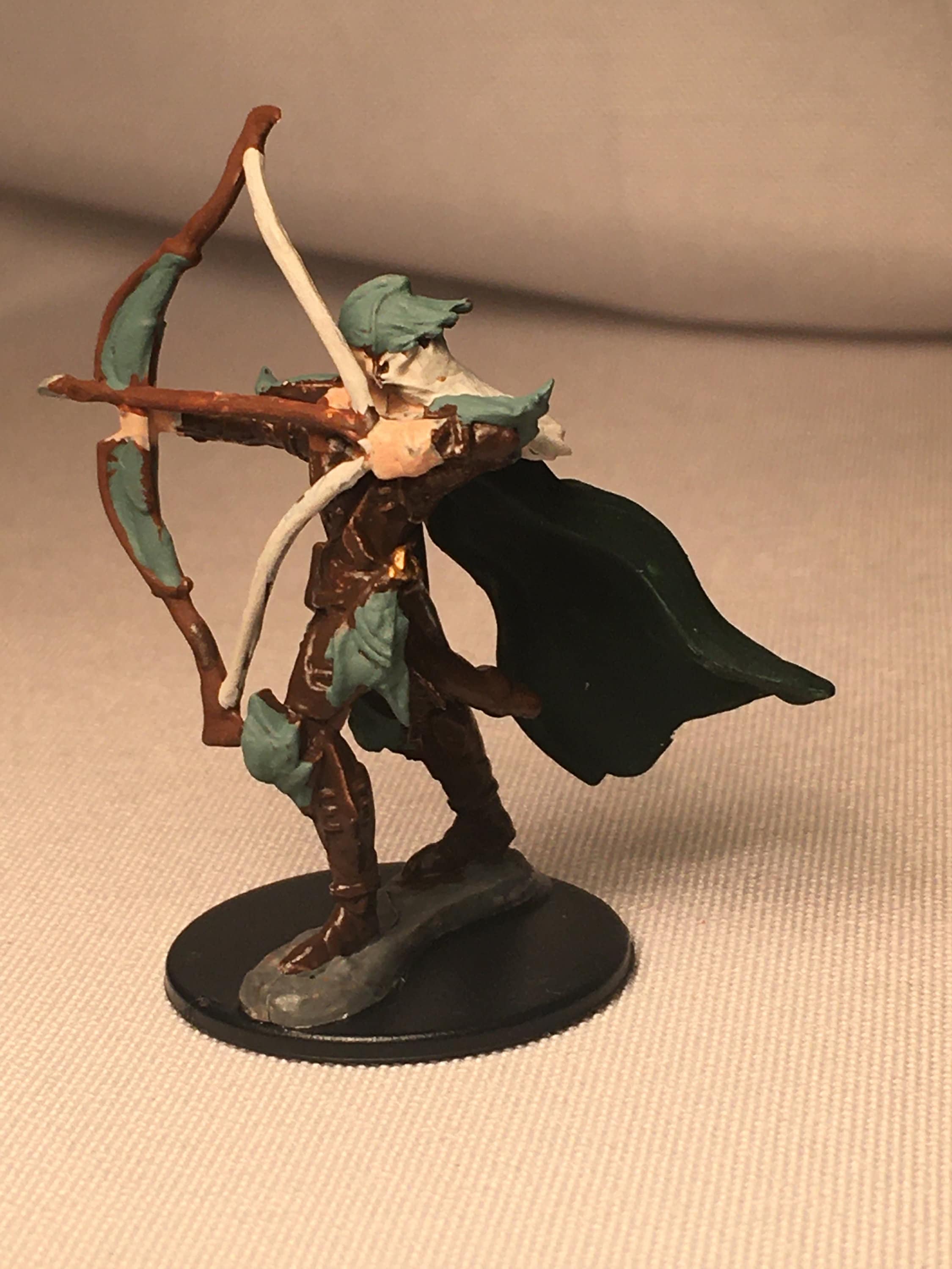 Elf Ranger Painted Dnd Miniature/elf Fighter Hand Painted | Etsy