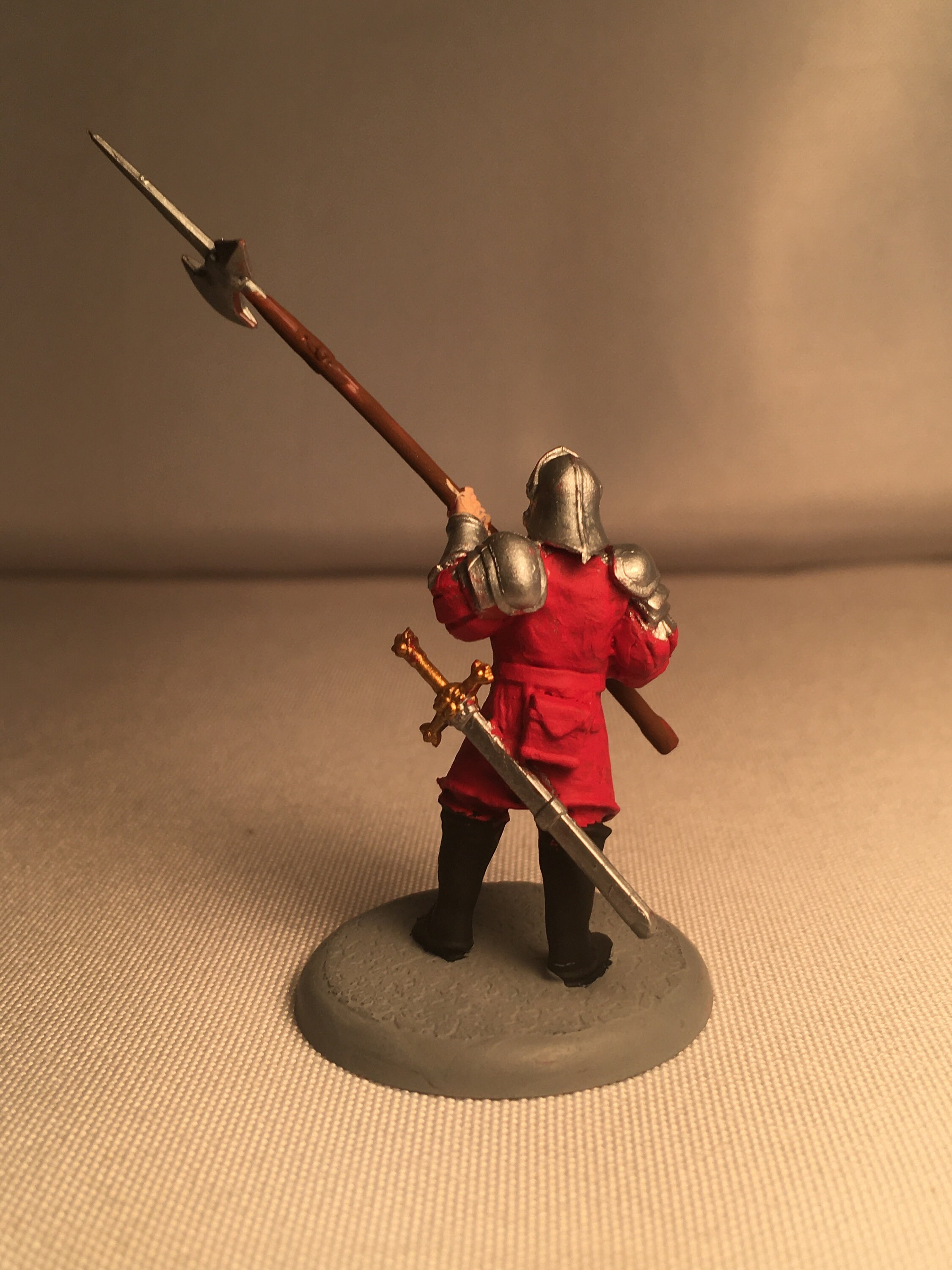 Human Halberdier Painted DnD Miniature/Human Halberd Hand | Etsy