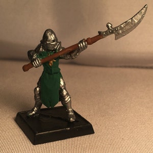 Human Glaive Painted Dnd Miniature/human Fighter Hand Painted D&D Mini ...