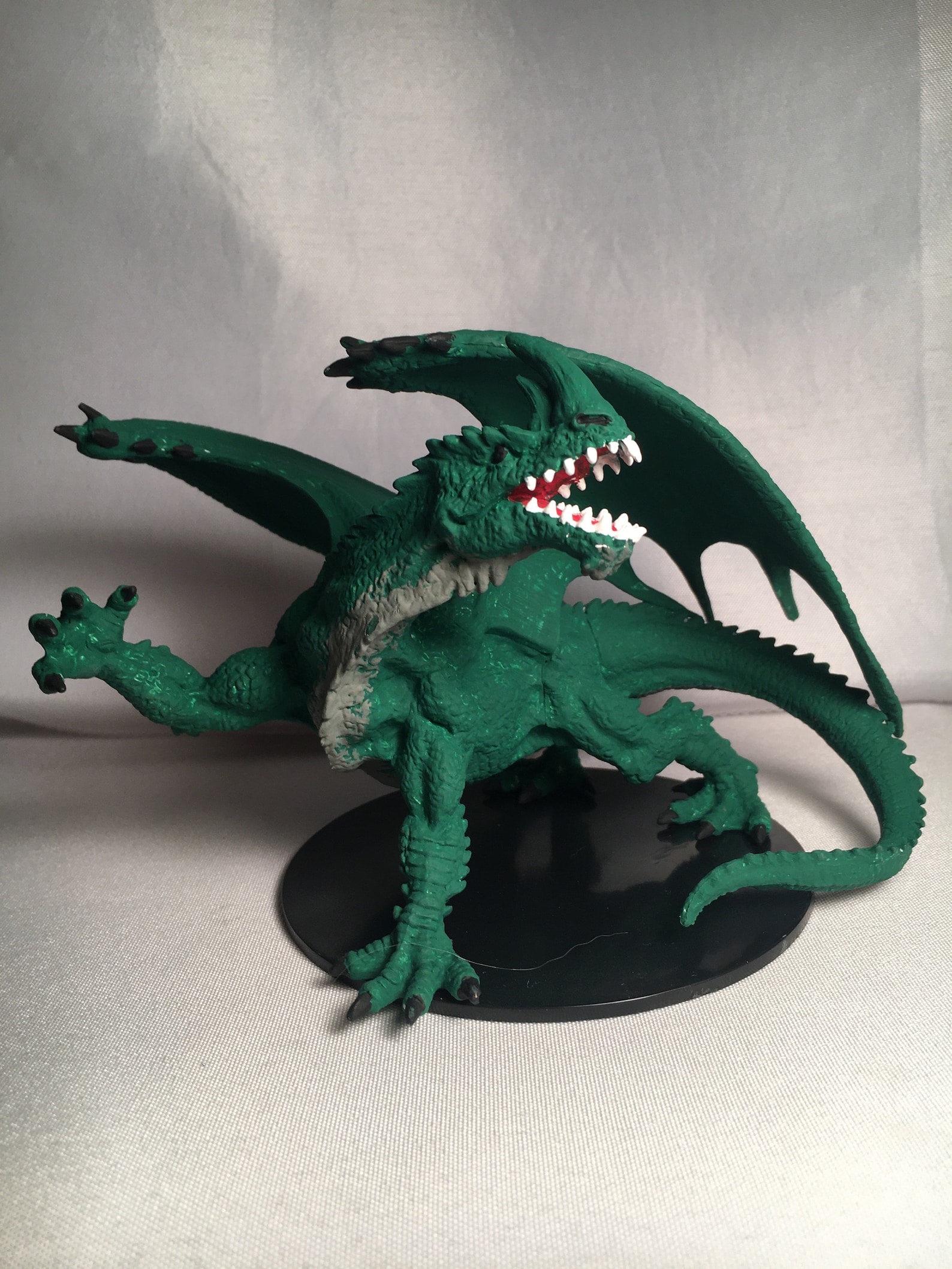 Green Dragon Painted Dnd Miniature/ancient Green - Etsy