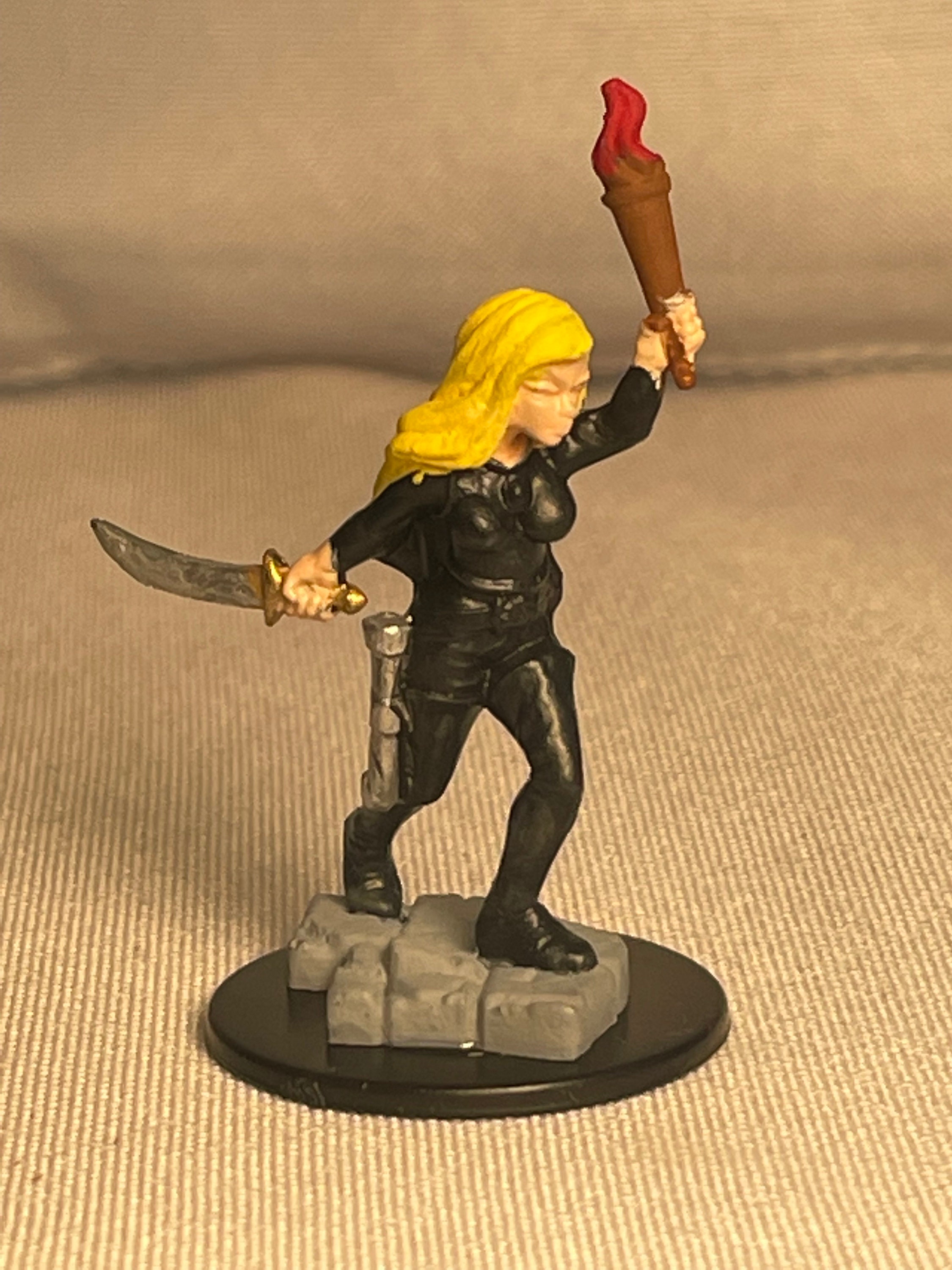 Female Human Rogue Painted Dnd Miniature/human Fighter/half - Etsy