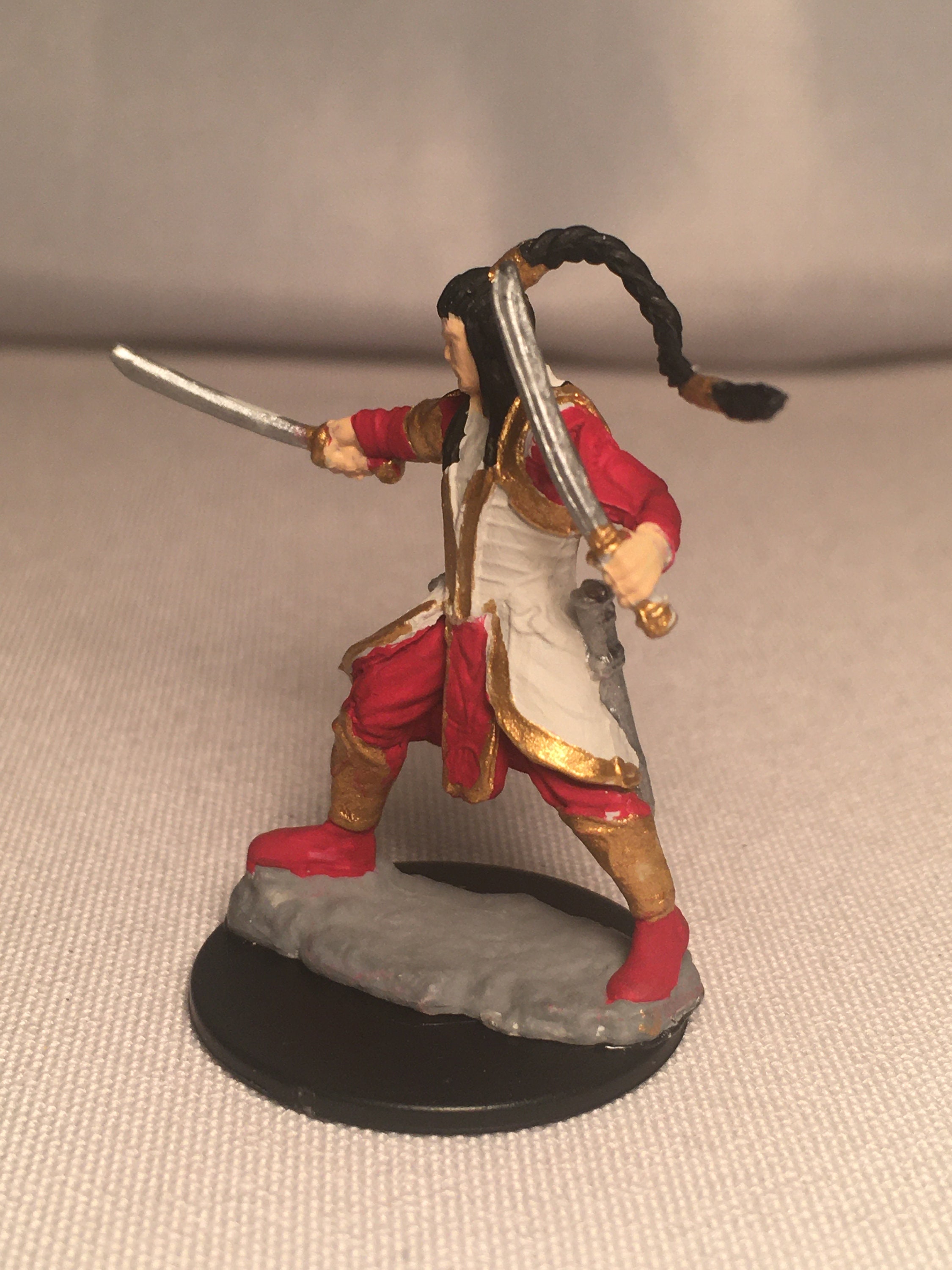 Elf Samurai Painted DnD Miniature/Elf Paladin Hand Painted | Etsy