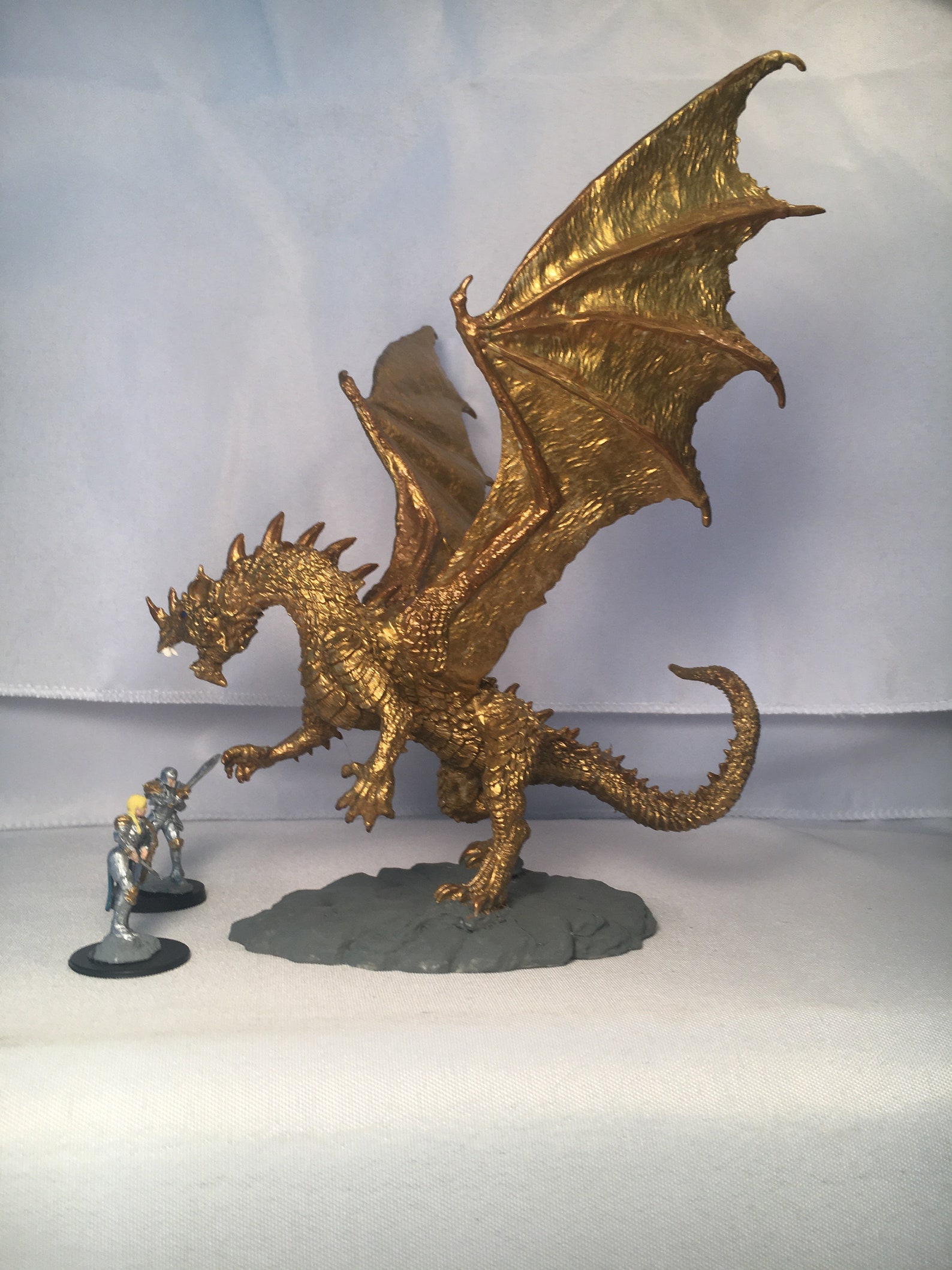 Gold Dragon Painted Dnd Miniature/ancient Gold - Etsy