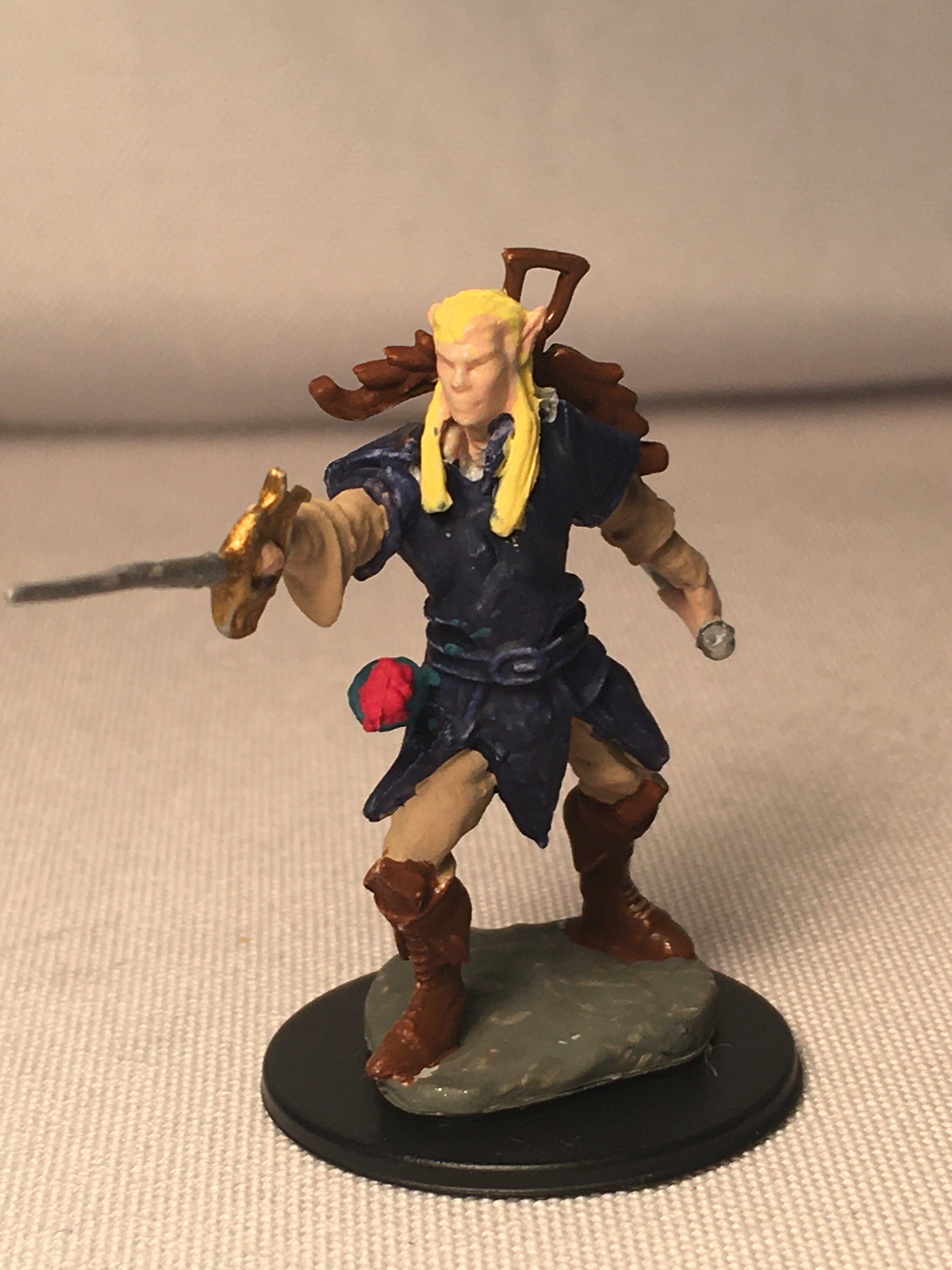 Toys Elf Rogue Painted DnD MiniatureElf Ranger Hand Painted MiniElf ...