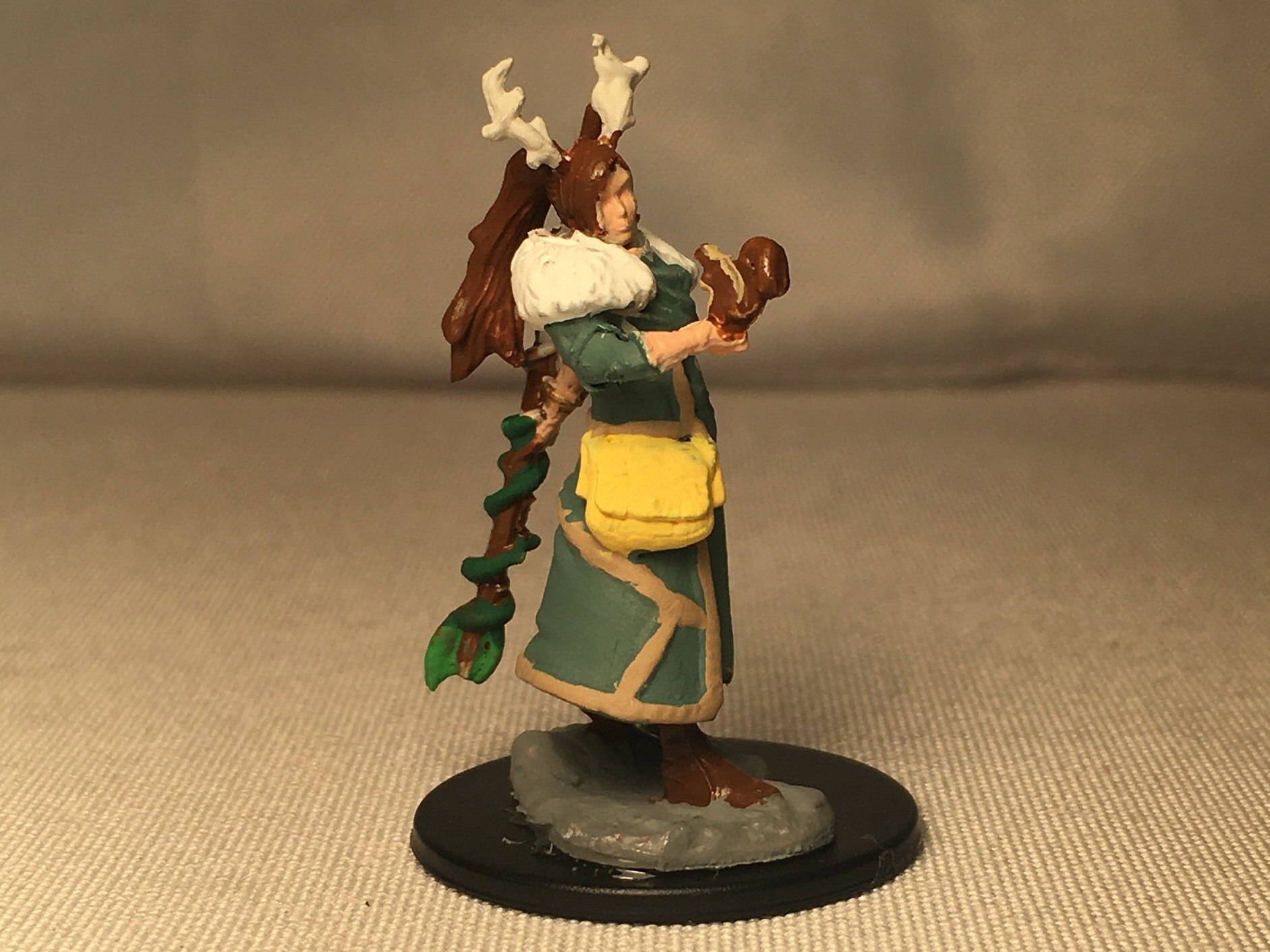 Female Human Druid Painted Dnd Miniature/half Elf Druid - Etsy