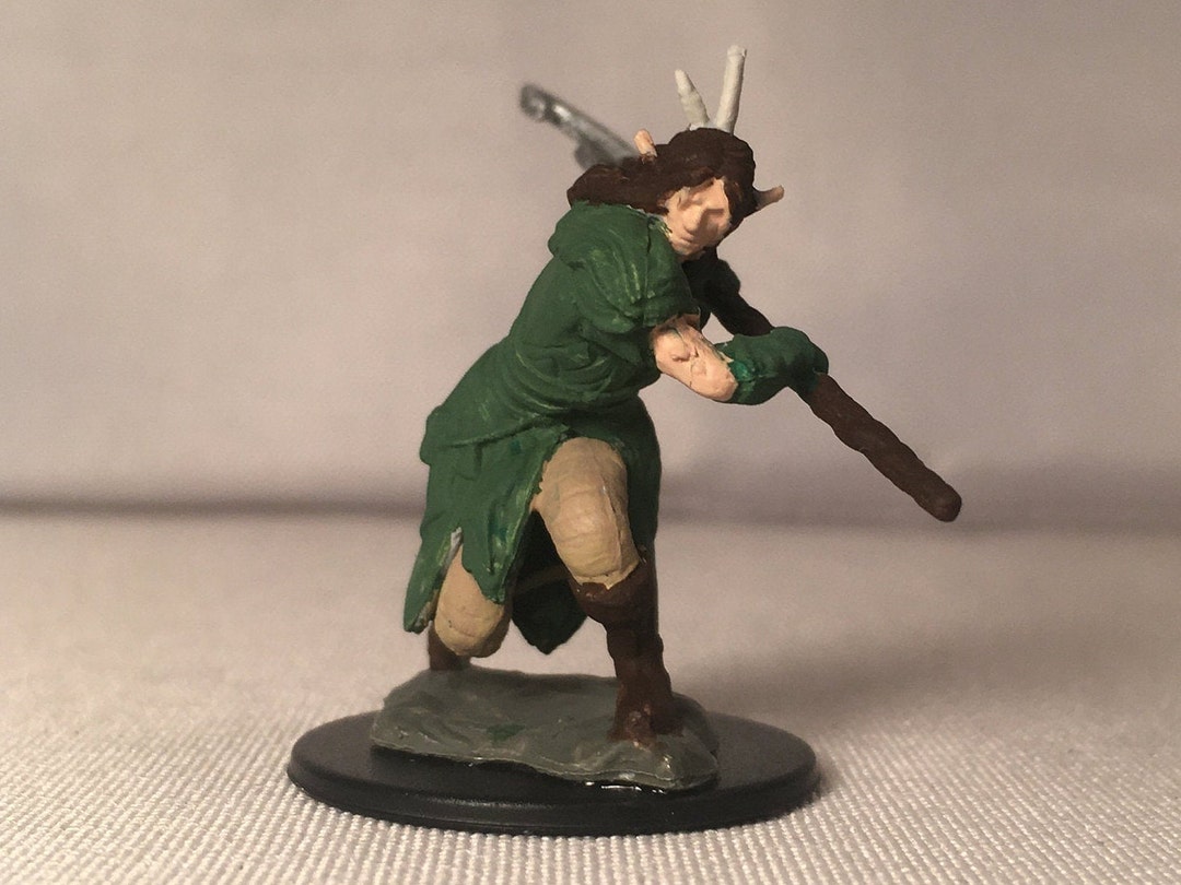 Elf Druid Painted Dnd Miniature/half Elf Druid Painted Mini/elf Ranger ...