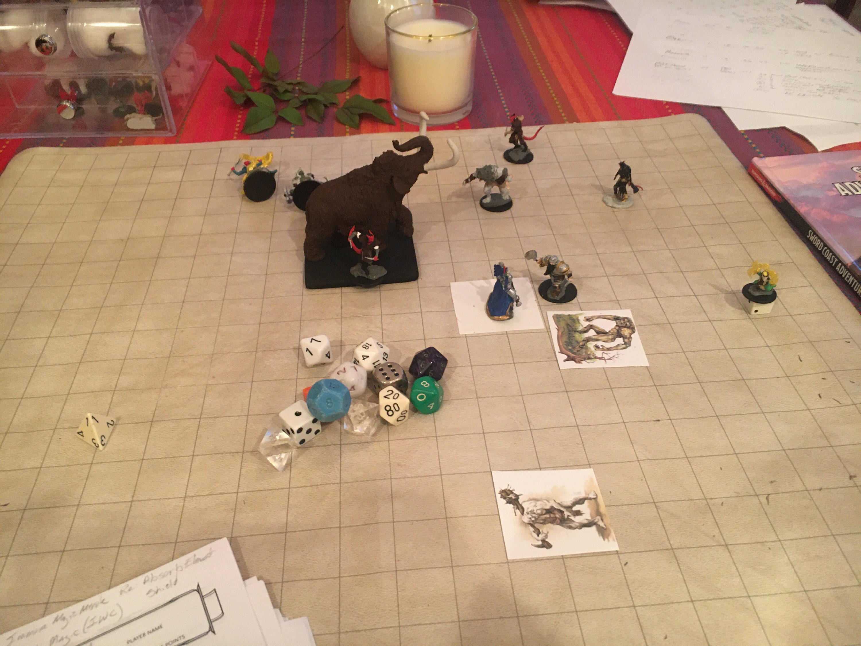 Mammoth Painted DnD Miniature/Wild Shape/Polymorph/Animal | Etsy