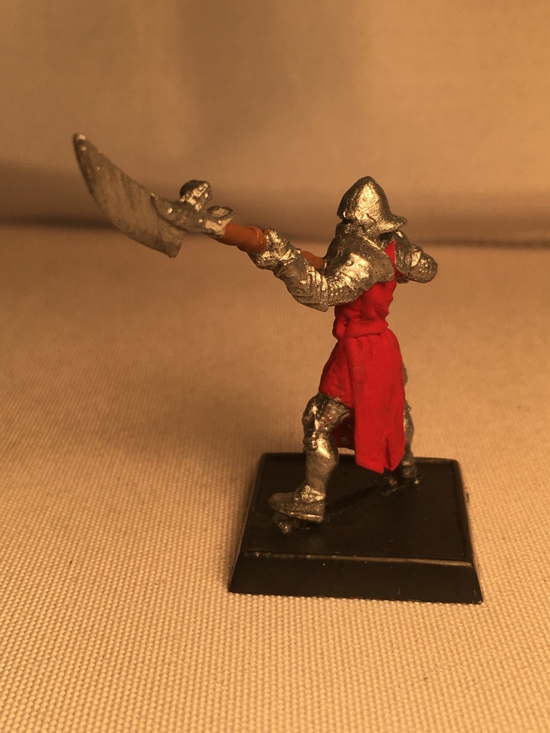 Human Glaive Painted Dnd Miniature/human Fighter Hand Painted D&D Mini ...