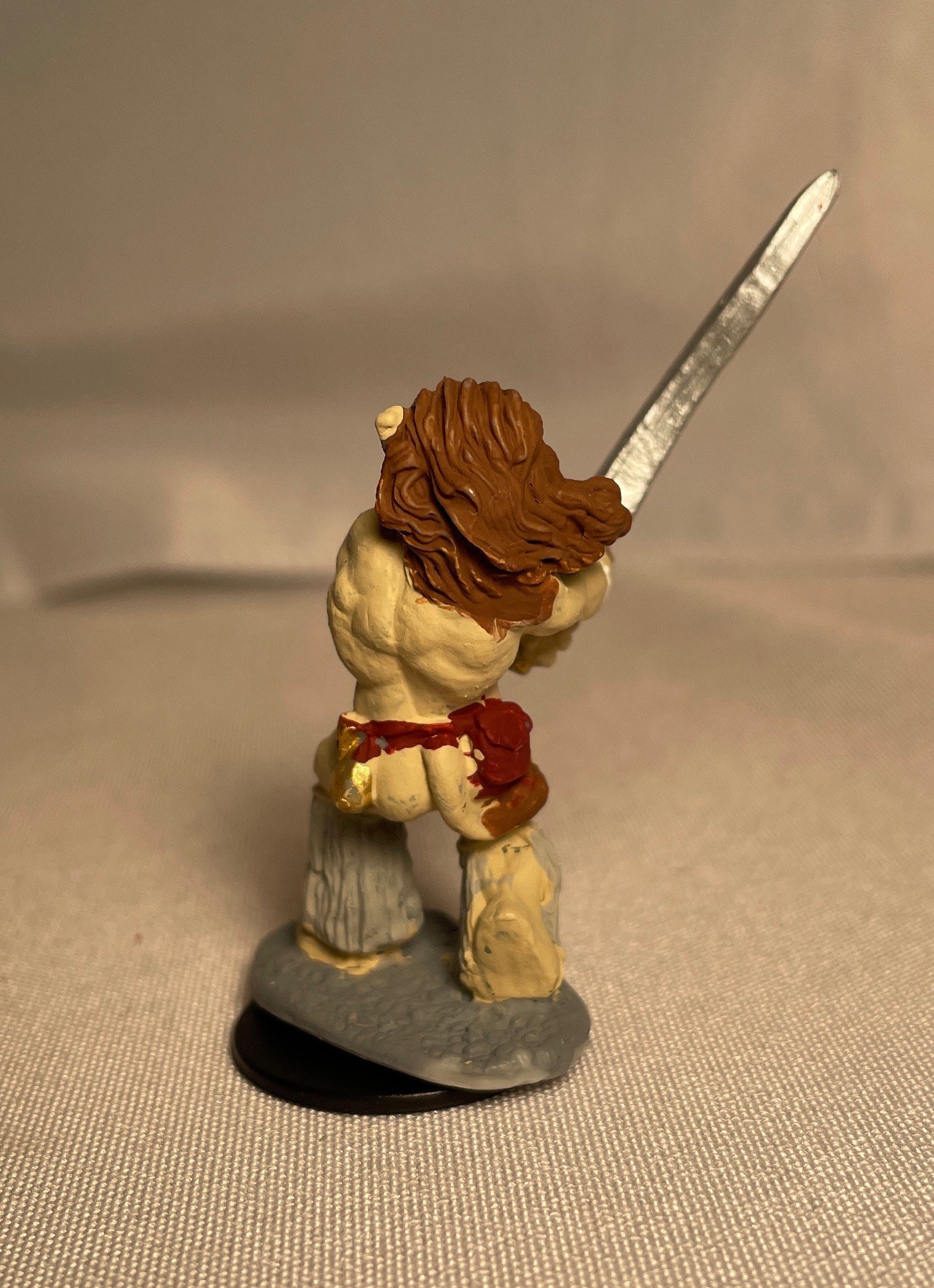 Leonal Barbarian Painted Dnd Miniature/leonal Fighter Hand - Etsy