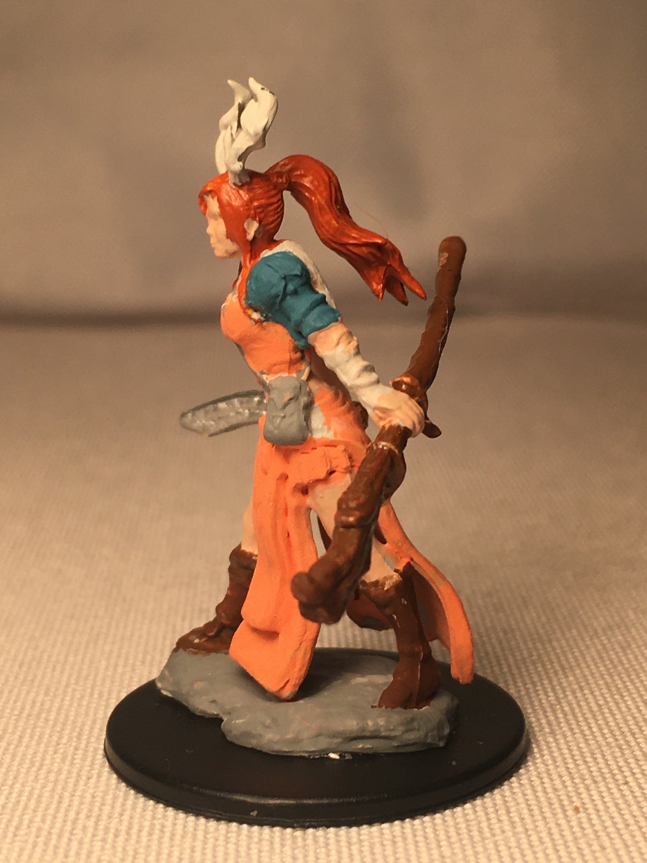 Female Human Druid Painted Dnd Miniature/half Elf Druid - Etsy