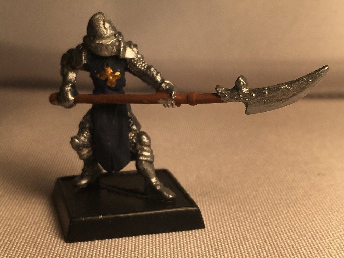 Human Glaive Painted Dnd Miniature/human Fighter Hand Painted D&D Mini ...