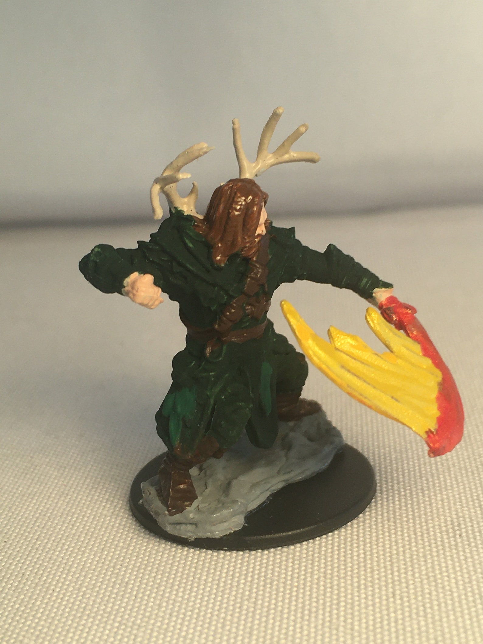 Half Elf Druid Painted Dnd Miniature/human Painted Mini/human - Etsy