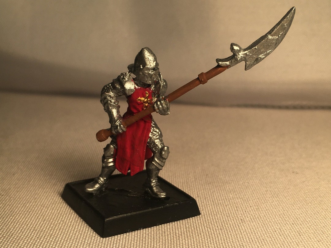 Human Glaive Painted Dnd Miniature/human Fighter Hand Painted D&D Mini ...