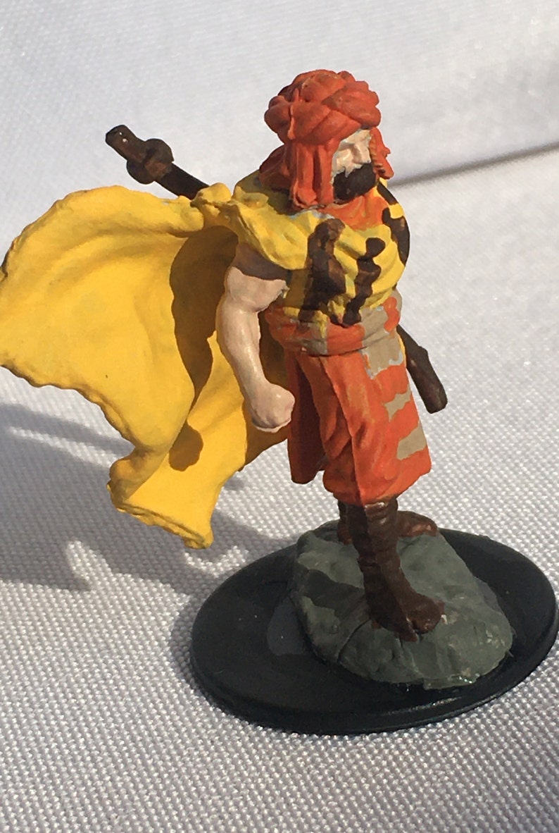 Human Druid Painted Miniature/half Elf Painted Mini/human | Etsy