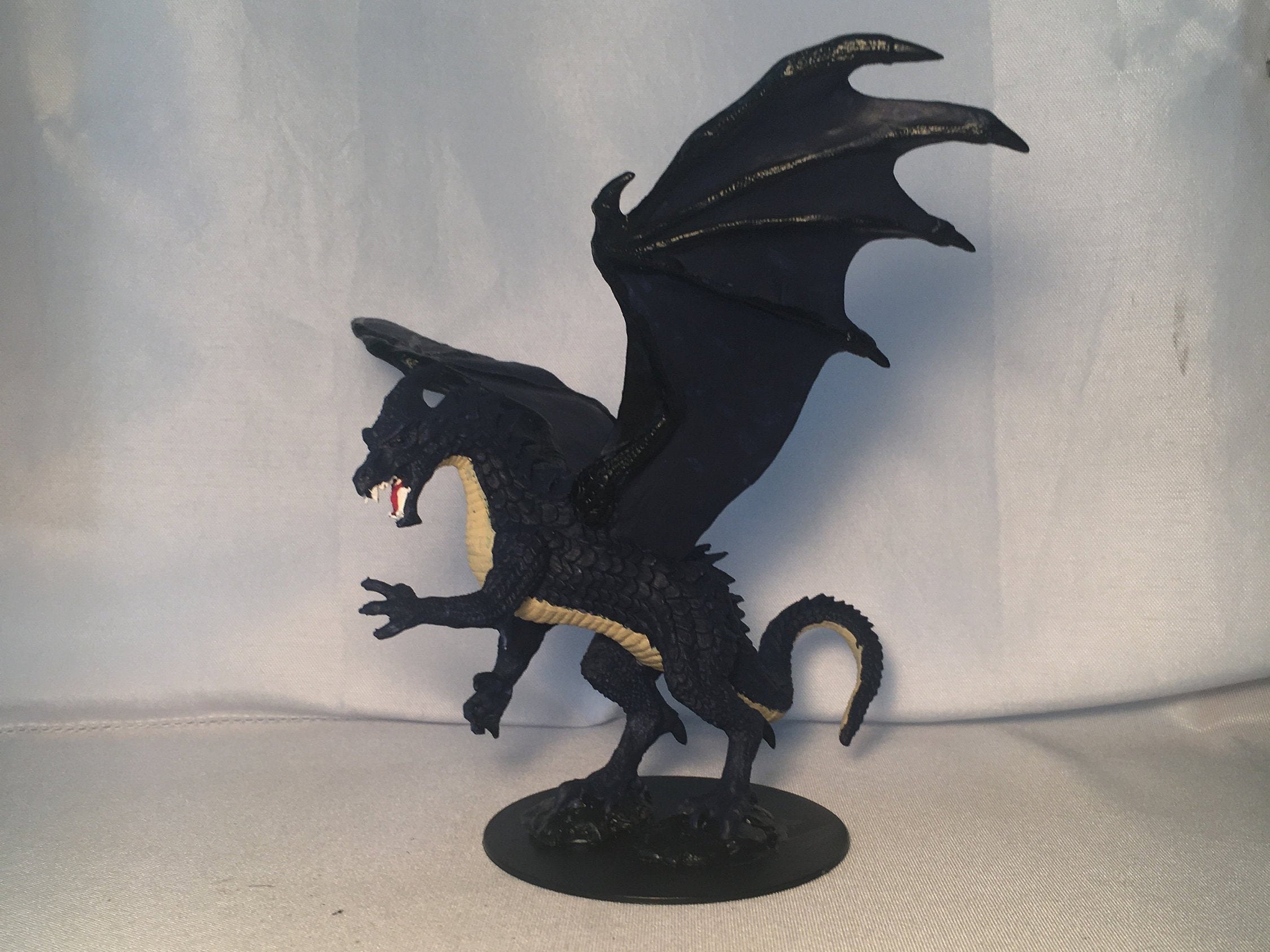 Blue Dragon Painted Dnd Miniature/adult Blue Dragon/huge/dnd - Etsy