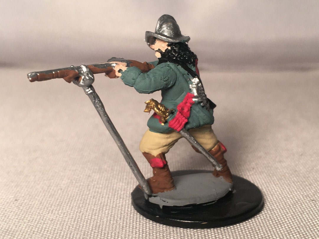 Fighter Gunner Painted Dnd Miniature/musket/gun D&D Hand Painted Mini ...