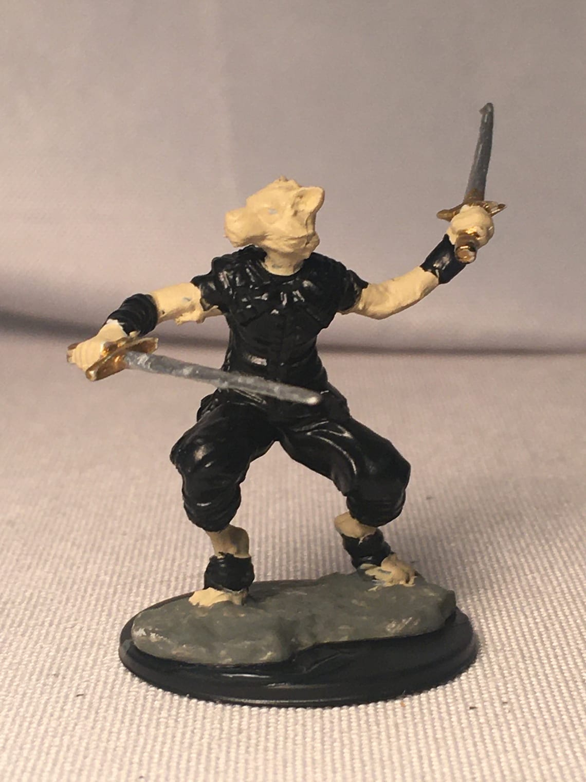 Tabaxi Rogue Painted DnD Miniature/Tabaxi Fighter Hand Painted | Etsy