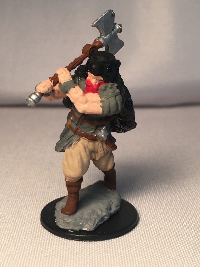 Human Barbarian Painted Dnd Miniature/human Fighter D&D Hand - Etsy