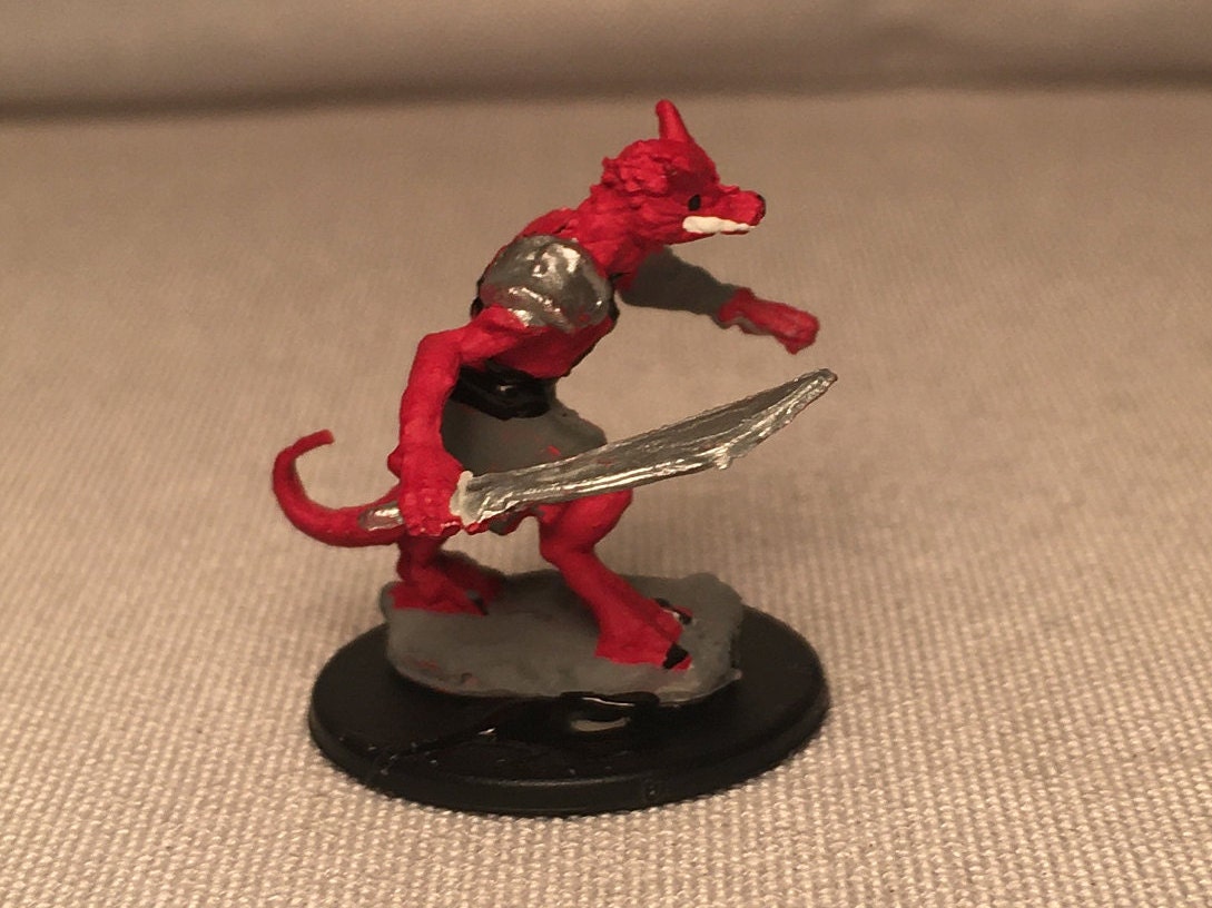 Kobold Rogue Painted DnD Miniature/Kobold Fighter Hand Painted | Etsy