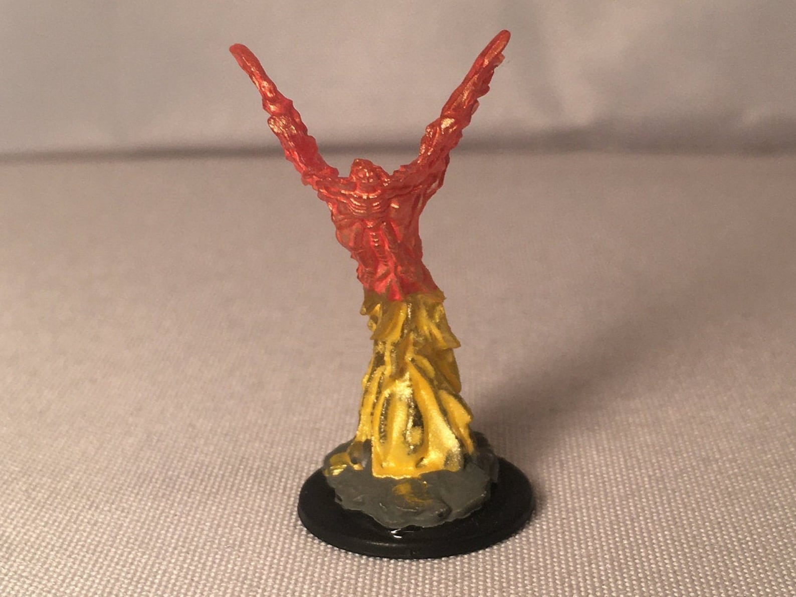 Fire Bat Familiar Painted Dnd Miniature/fire Bat Painted - Etsy