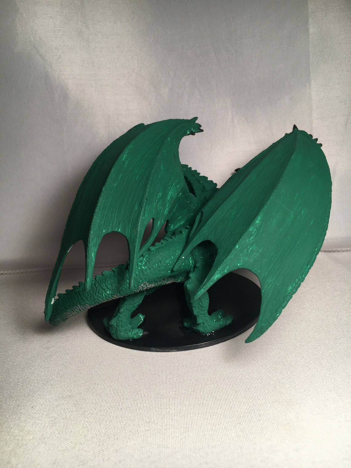 Green Dragon Painted Dnd Miniature/ancient Green - Etsy