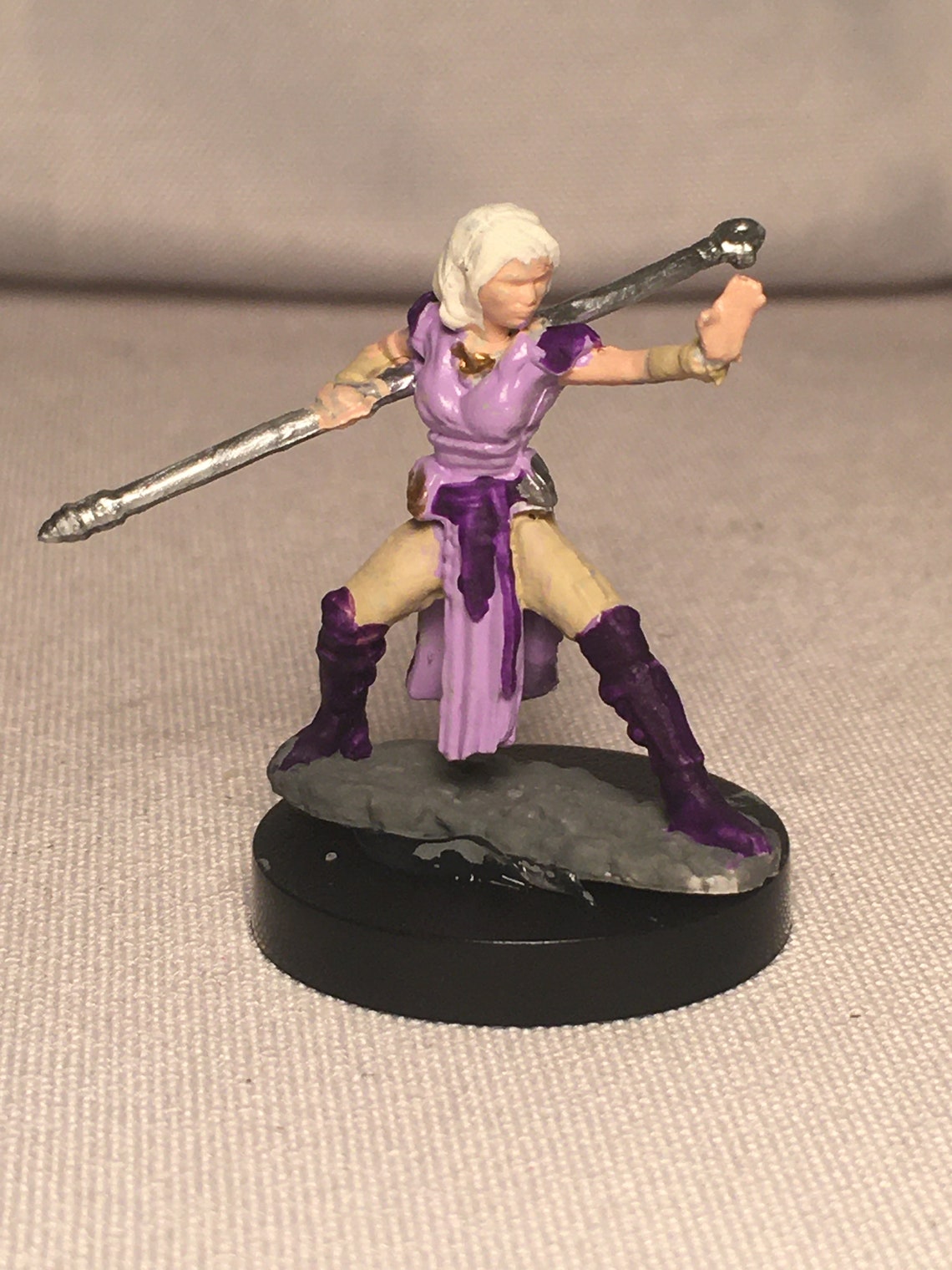 Female Half Elf Monk Painted Dnd Miniature/female Human Monk | Etsy