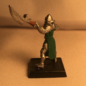 Human Glaive Painted Dnd Miniature/human Fighter Hand Painted D&D Mini ...
