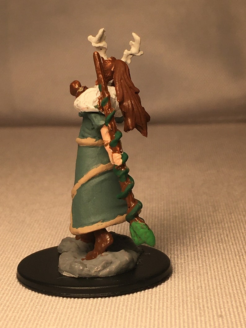 Female Human Druid Painted Dnd Miniature/half Elf Druid - Etsy