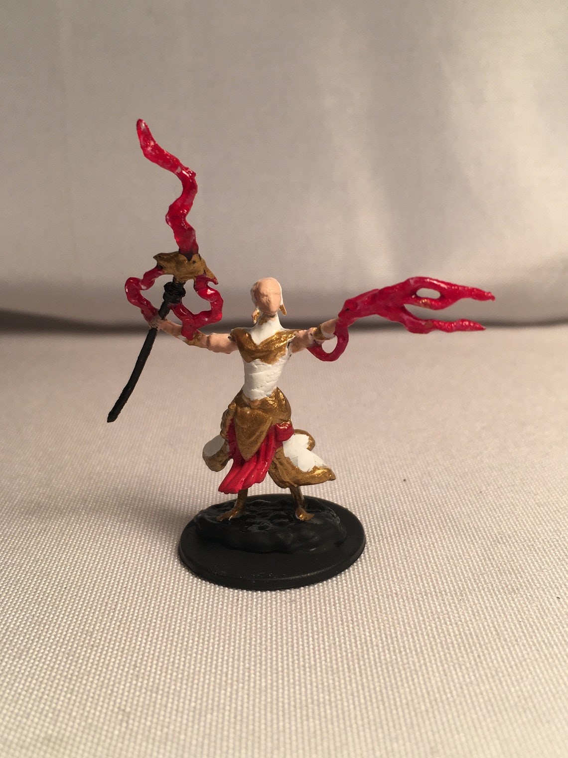 Female Elf Wizard Painted Dnd Miniature/elf Sorcerer Painted - Etsy