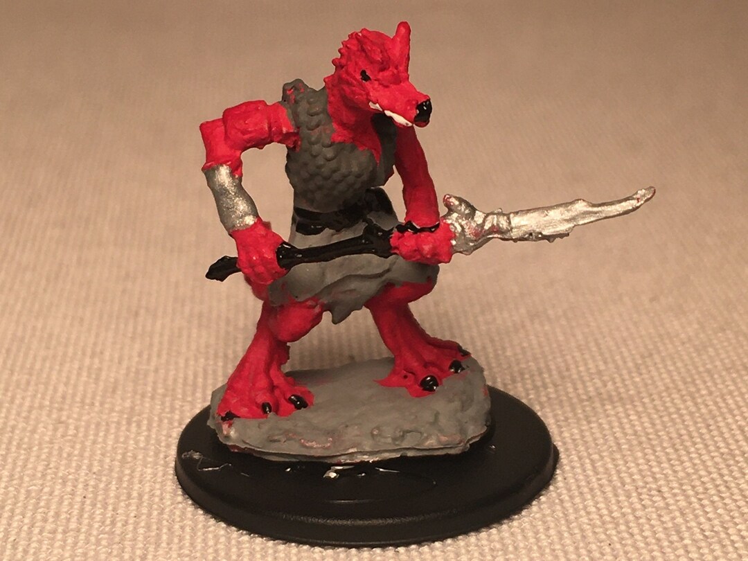 Kobold Rogue Painted Dnd Miniature/kobold Fighter Hand Painted - Etsy