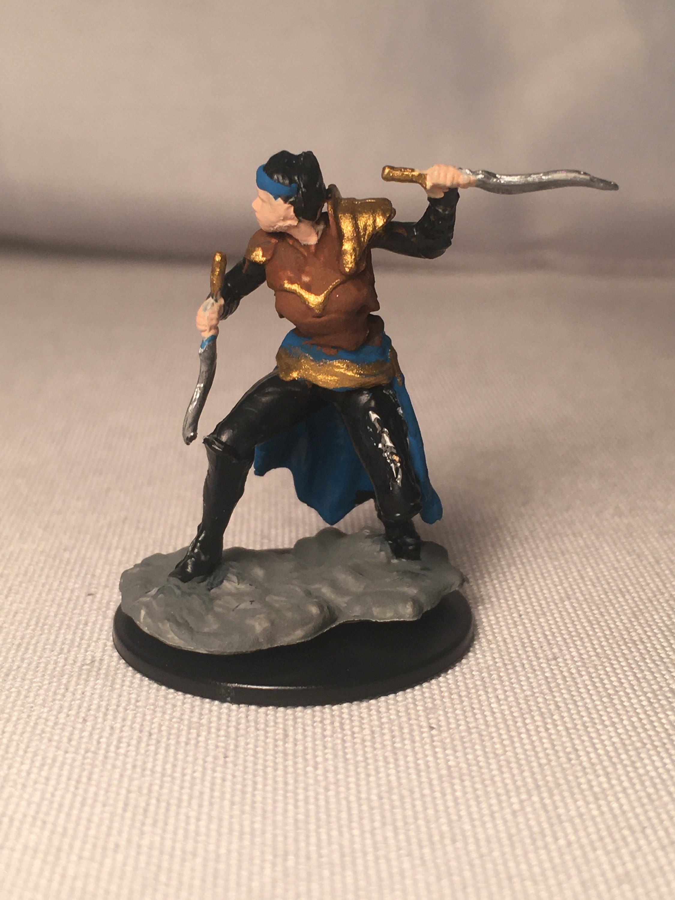 Female Elf Rogue Painted Dnd Miniature/human Rogue Painted D&D - Etsy