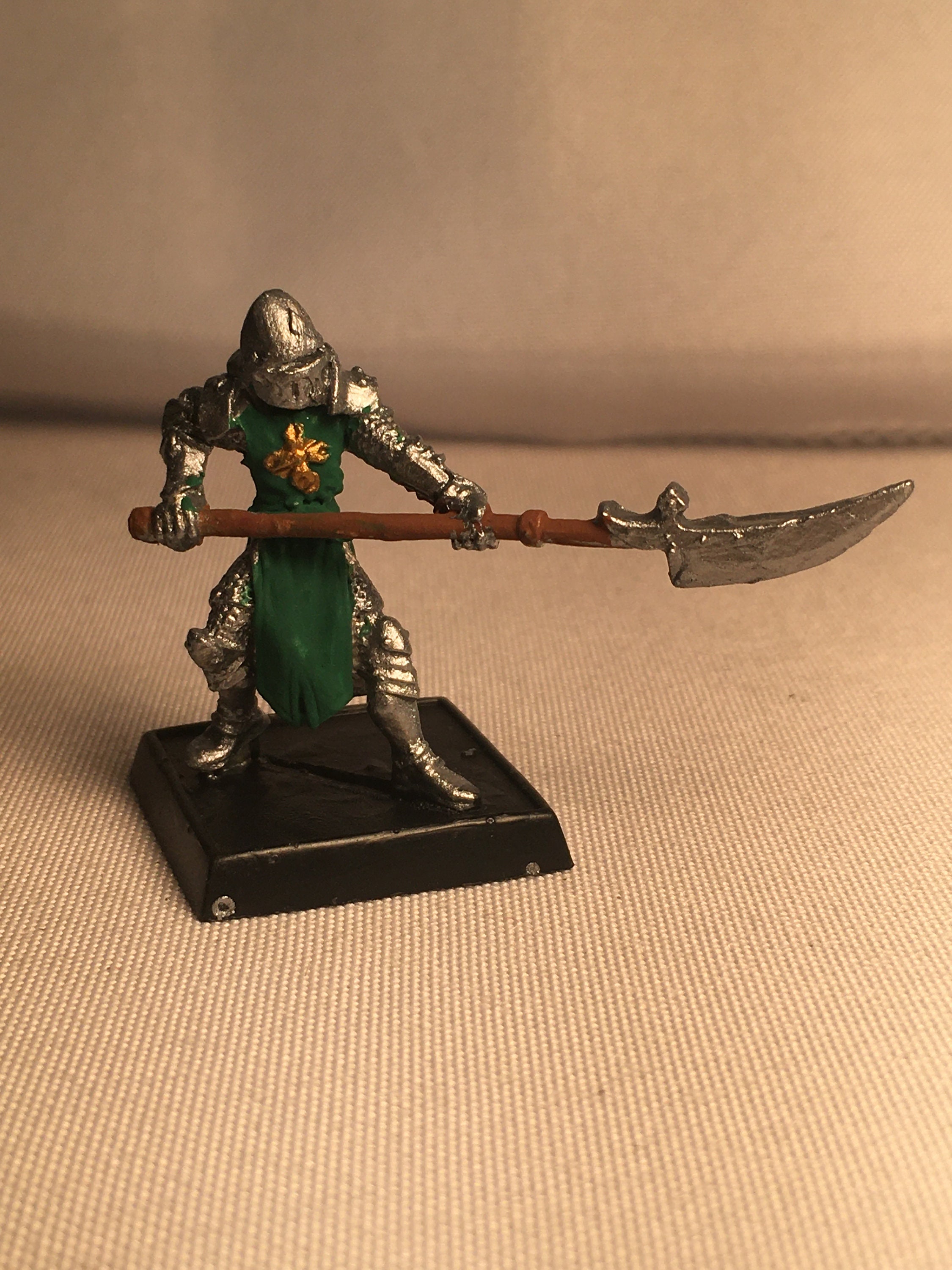 Human Glaive Painted DnD Miniature/Human Fighter Hand Painted - Etsy España