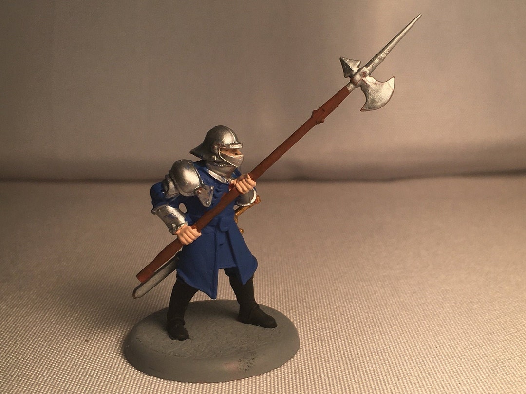 Elf Halberdier Painted Dnd Miniature/elf Halberd Hand Painted D&D Mini ...