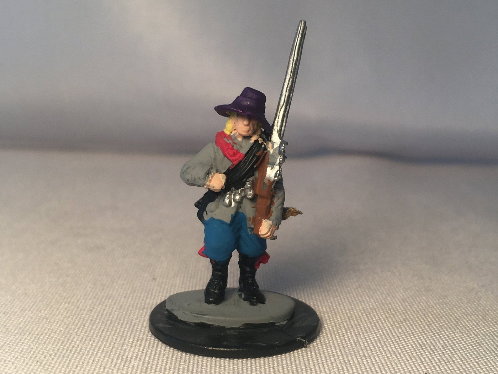 Fighter Gunner Painted Dnd Miniature/musket/gun D&D Hand - Etsy