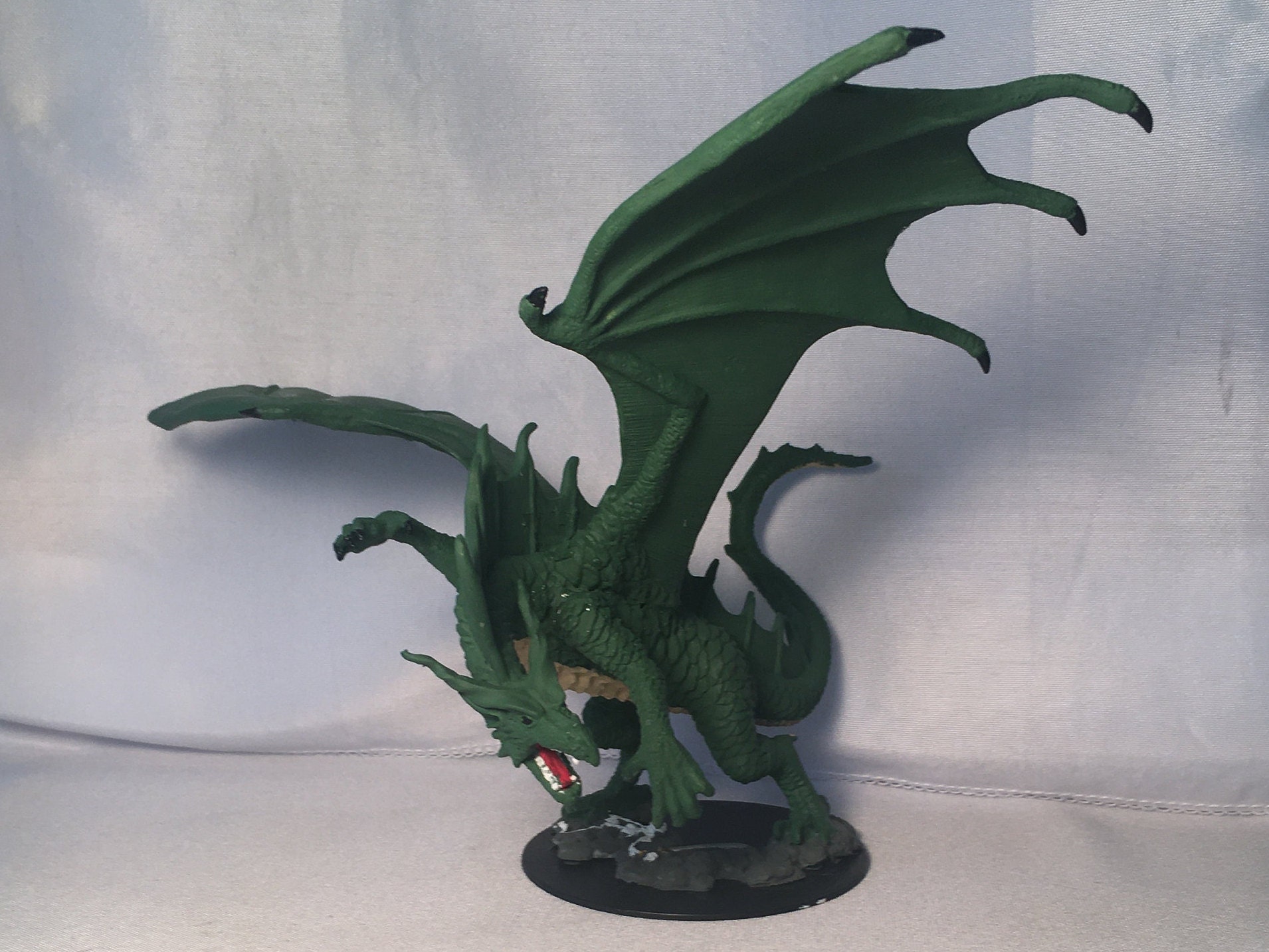 Green Dragon Painted Dnd Miniature/adult Green Dragon/huge/dnd ...