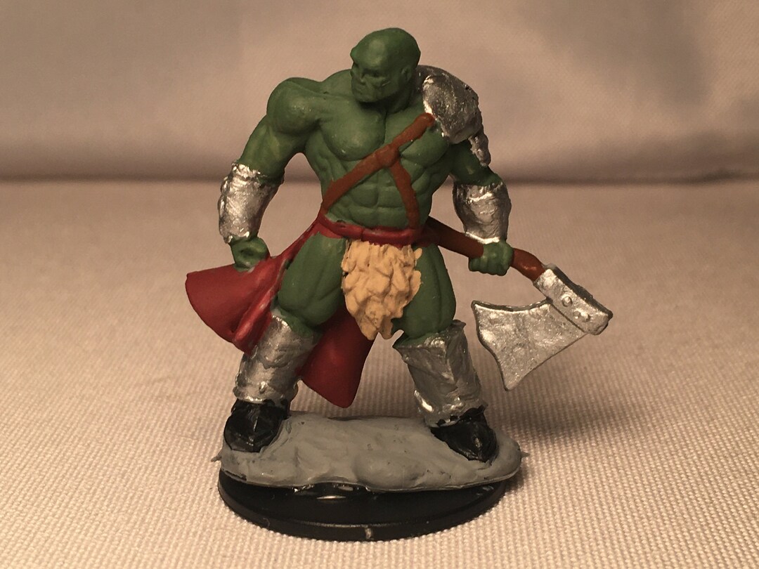 Half Orc Barbarian Painted Dnd Miniature/half Orc Ranger D&D Hand ...