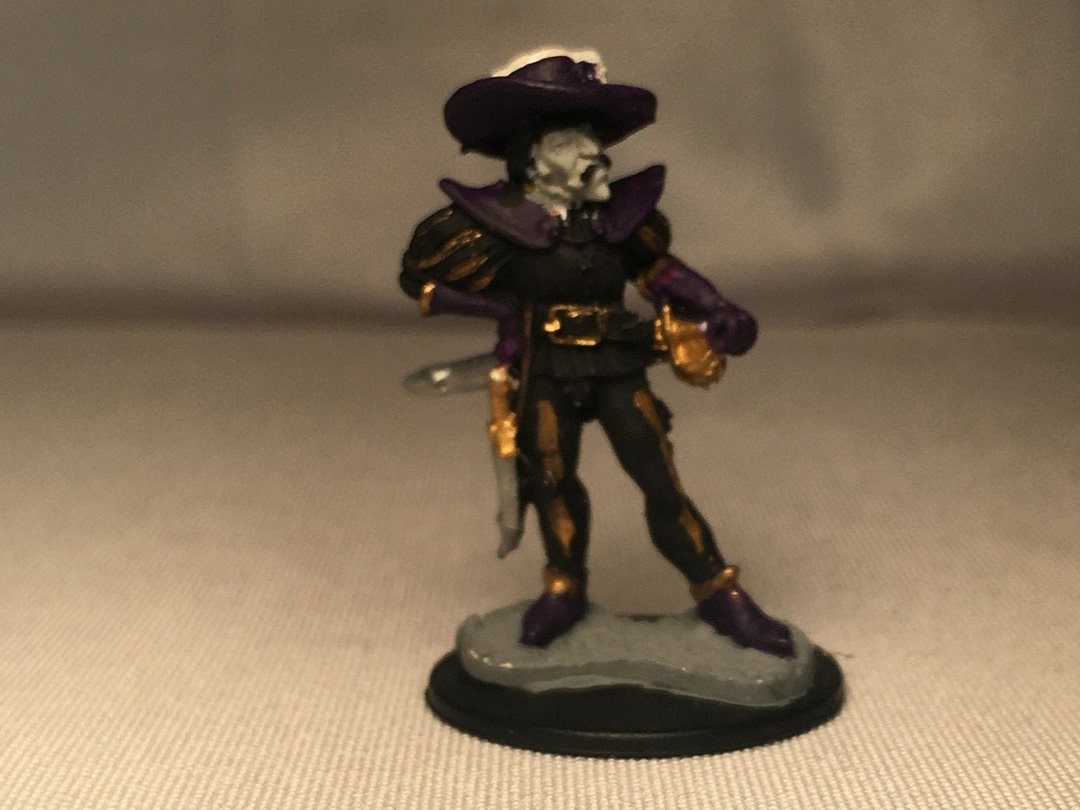 Drow Elf Rogue Painted Dnd Miniature/jarlaxle Baenre/drow Elf Fighter ...