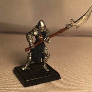 Human Glaive Painted Dnd Miniature/human Fighter Hand Painted D&D Mini ...