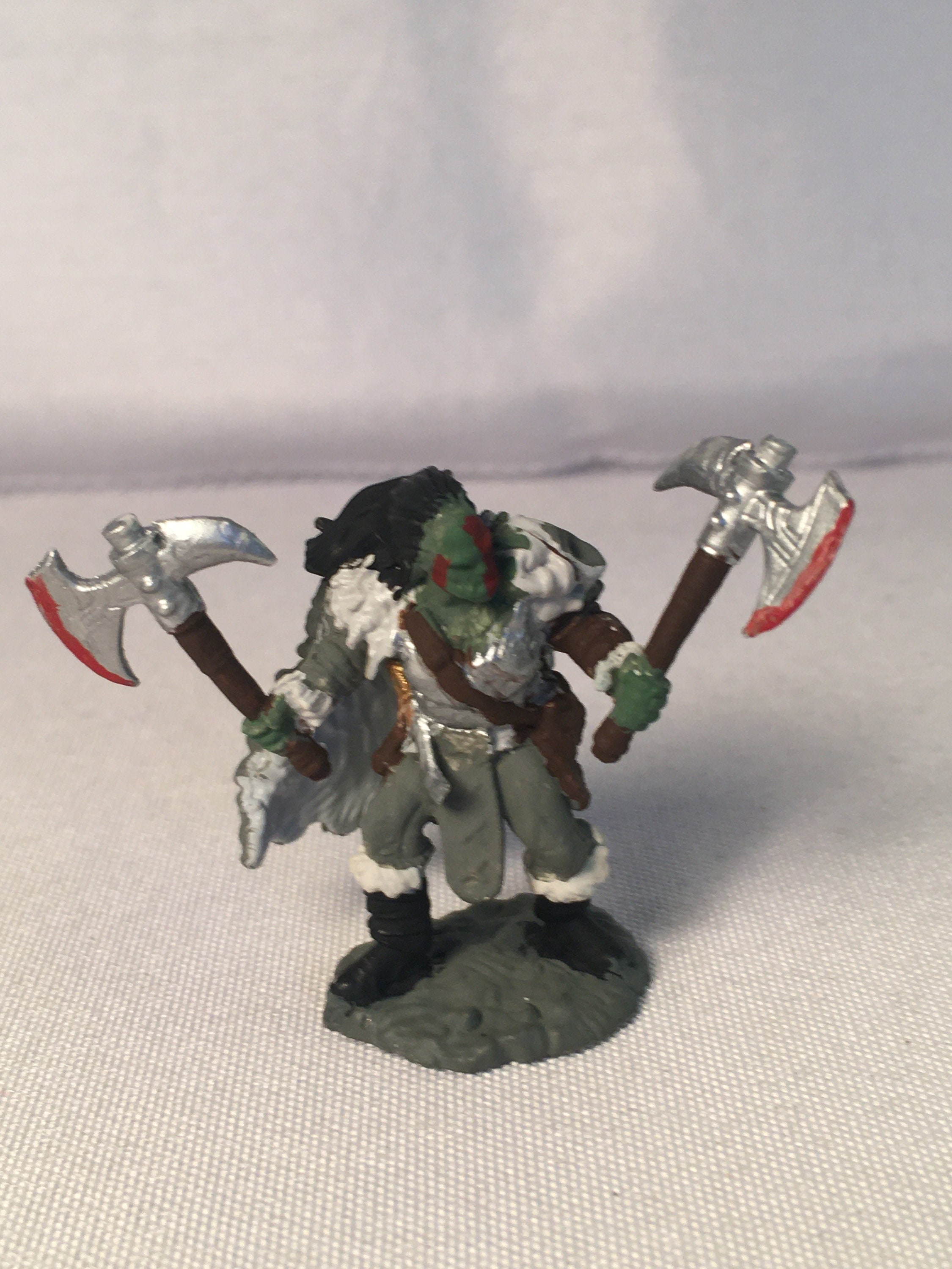 Half Orc Barbarian Painted DnD Miniature/Half Orc Ranger Hand | Etsy