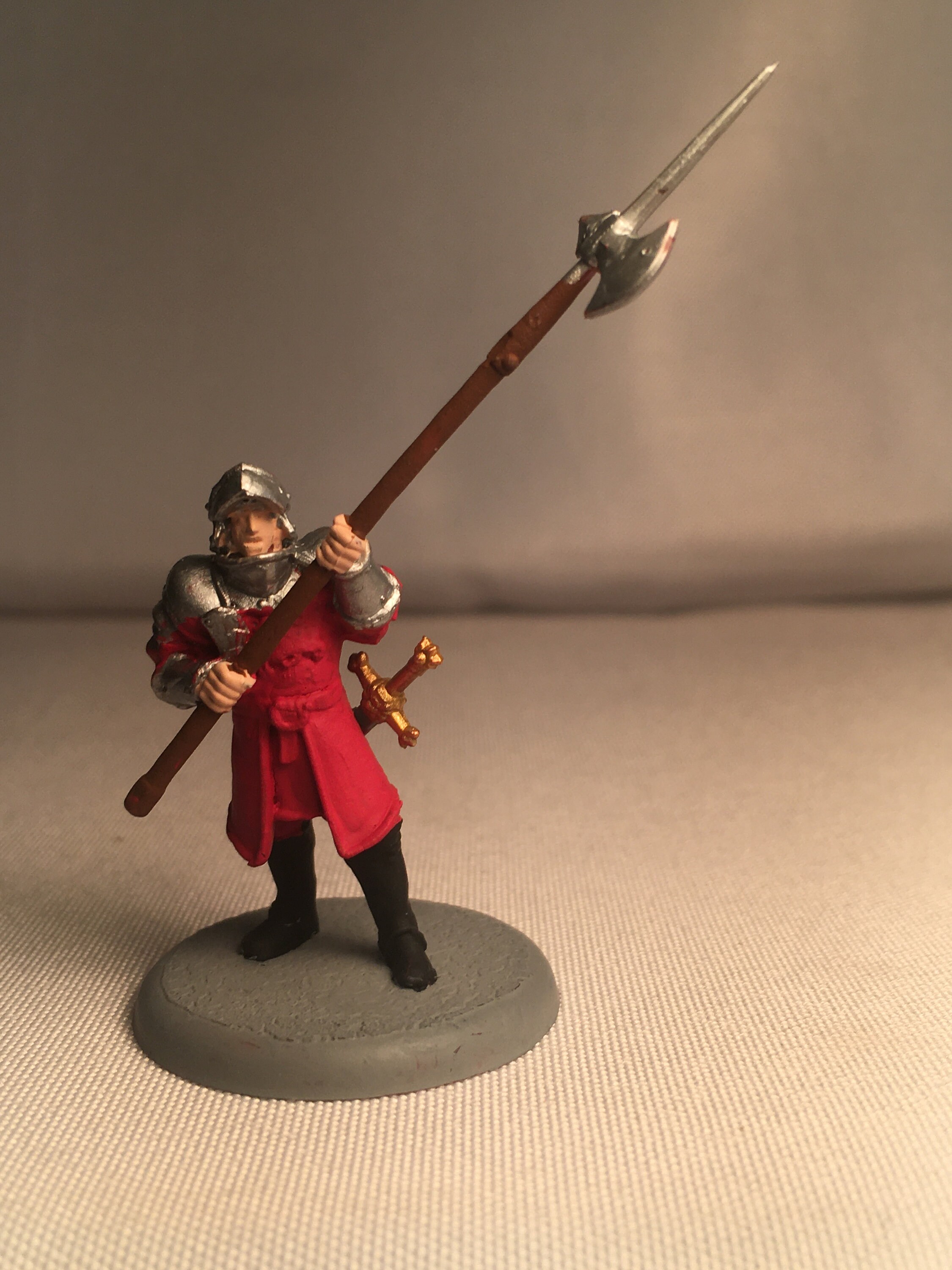 Human Halberdier Painted DnD Miniature/Human Halberd Hand | Etsy