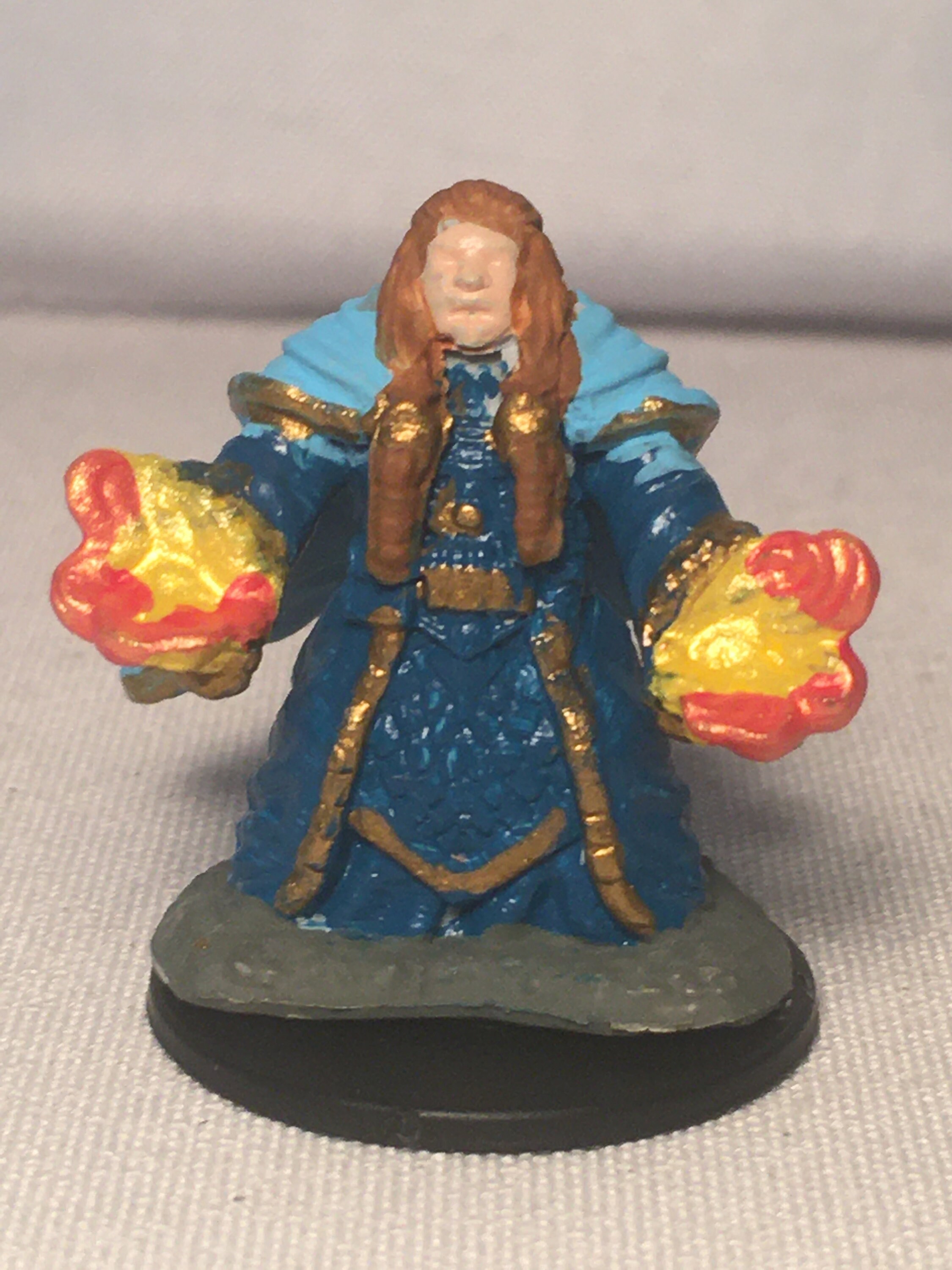Female Dwarf Wizard Painted Dnd Miniature/female Dwarf Sorcerer Hand ...