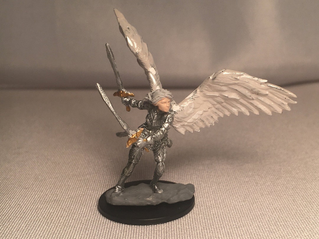 Female Aasimar Paladin Painted Dnd Miniature/female Aasimar Fighter Dnd ...