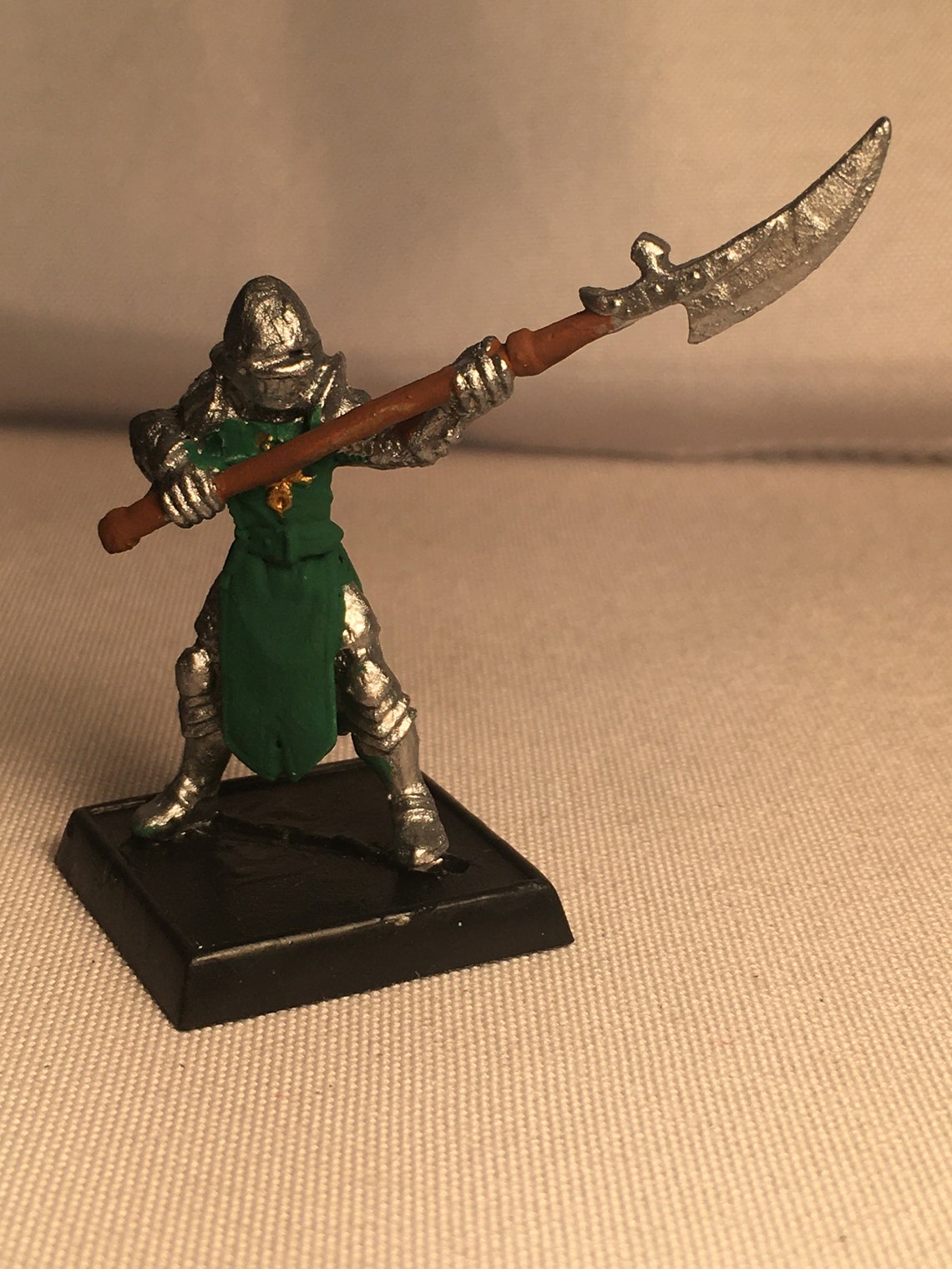Human Glaive Painted Dnd Miniature/human Fighter Hand Painted - Etsy