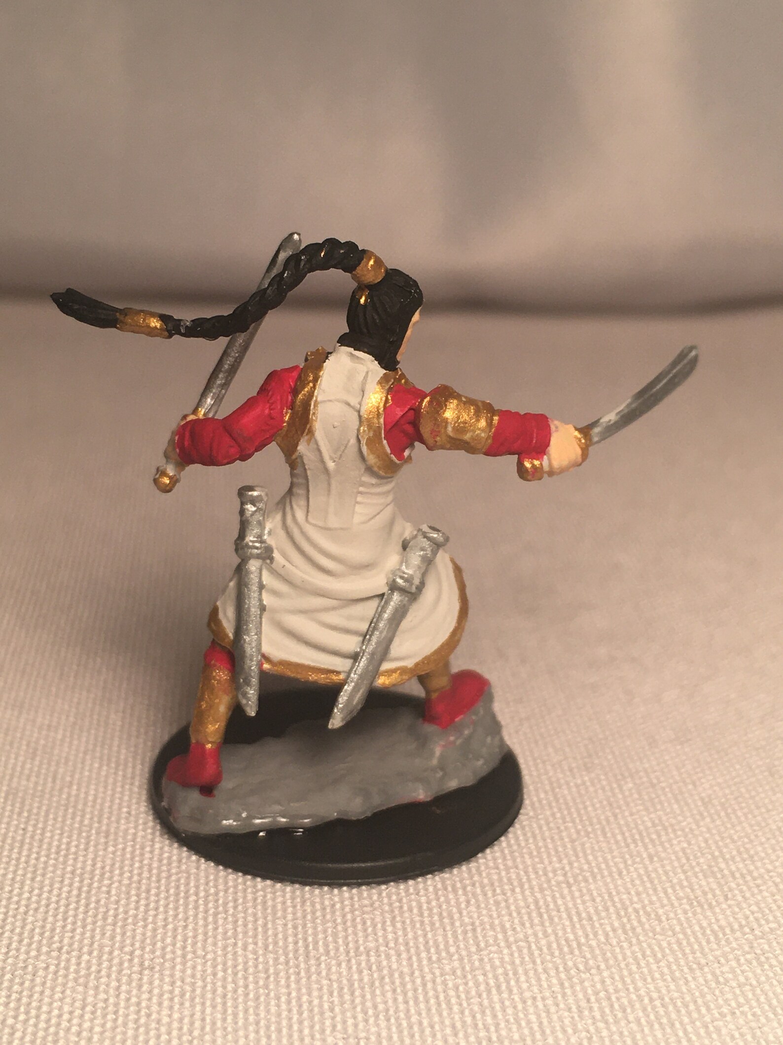 Elf Samurai Painted Dnd Miniature/elf Paladin Hand Painted Mini/human ...