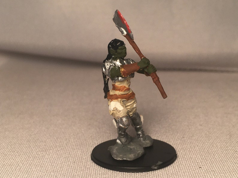 Half Orc Female Barbarian Painted Dnd Miniature/half Orc - Etsy
