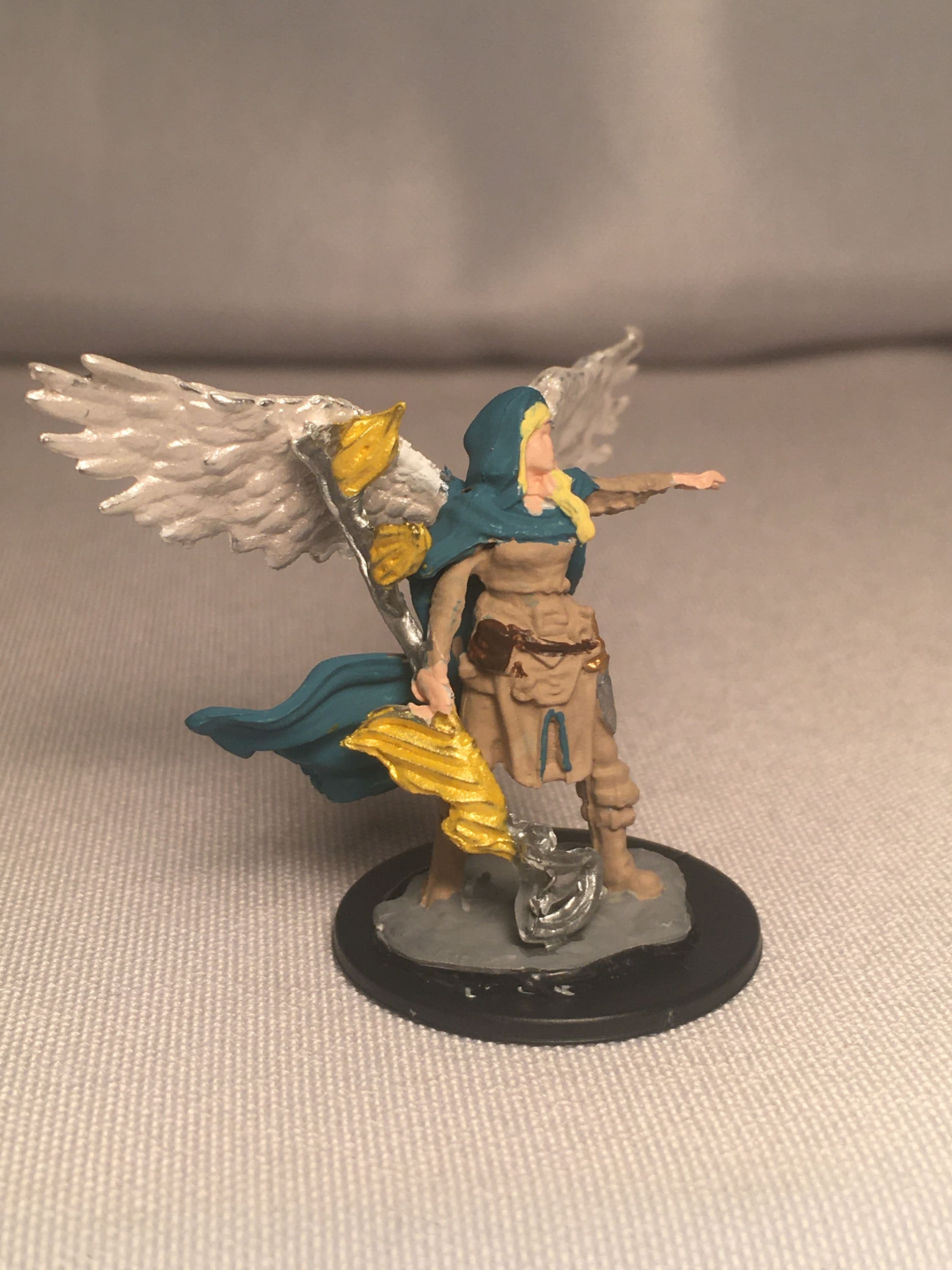 Female Aasimar Wizard Painted Dnd Miniature/female Aasimar Sorcerer Dnd ...