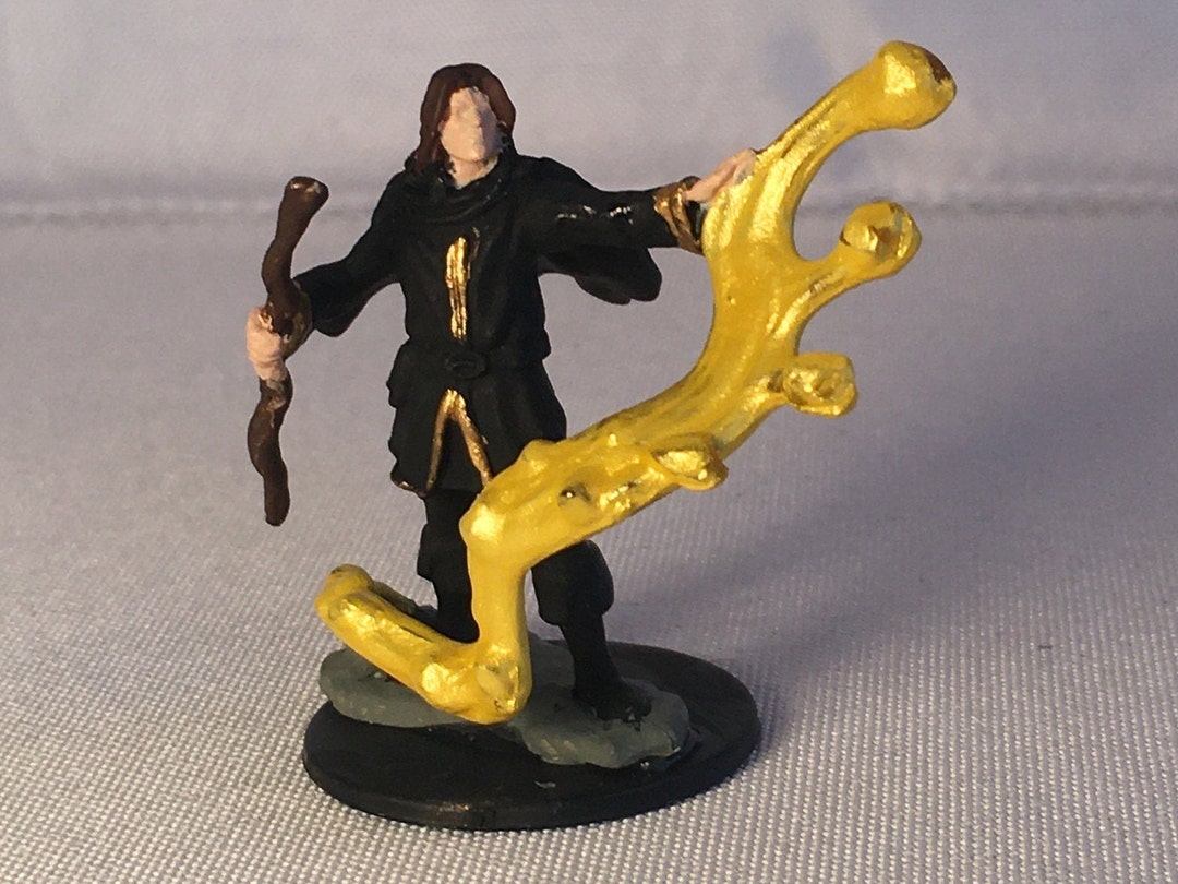 Half Elf Sorcerer Painted Dnd Miniature/half Elf Wizard Hand - Etsy