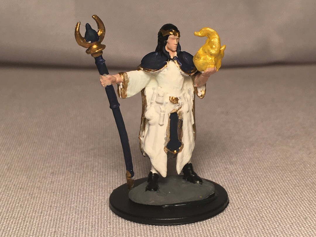 Elf Wizard Painted Dnd Miniature/human Sorcerer D&D Hand Painted Mini ...
